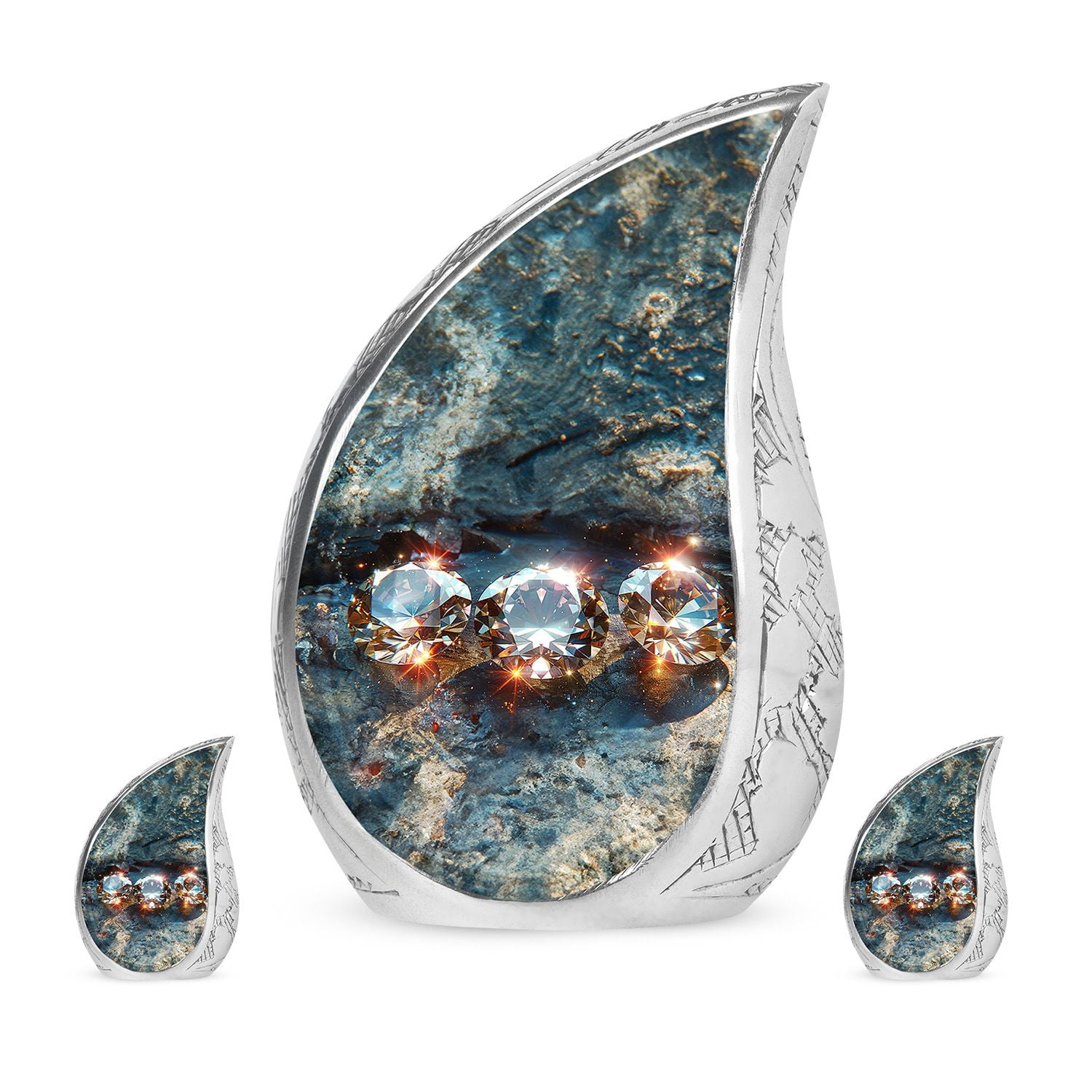 SUBSH Diamond Human Urns For Ashes - Urns For Ashes Adult Male Small ...