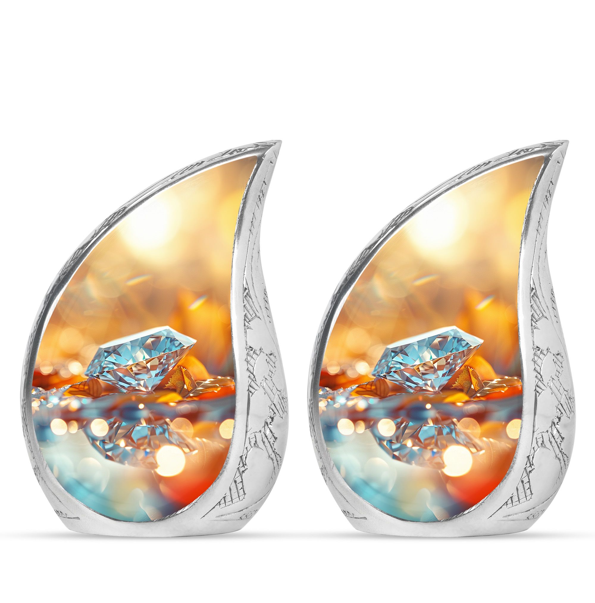 SUBSH Diamond Urns For Human Ashes Adult Male Dad - Cremation Urns ...