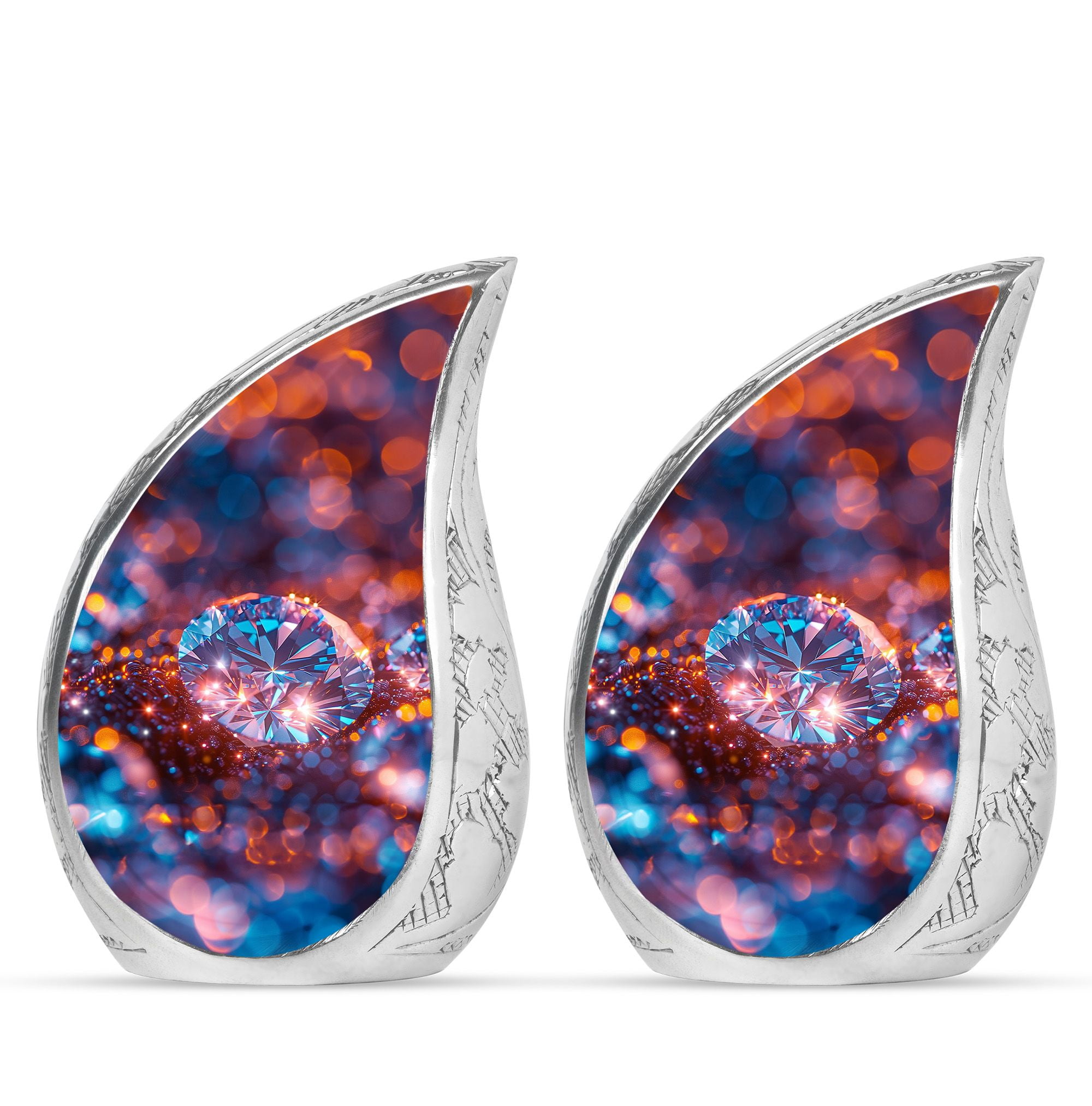 SUBSH Diamond Urns For Mom Ashes - Small Cremation Urns For Human Ashes ...