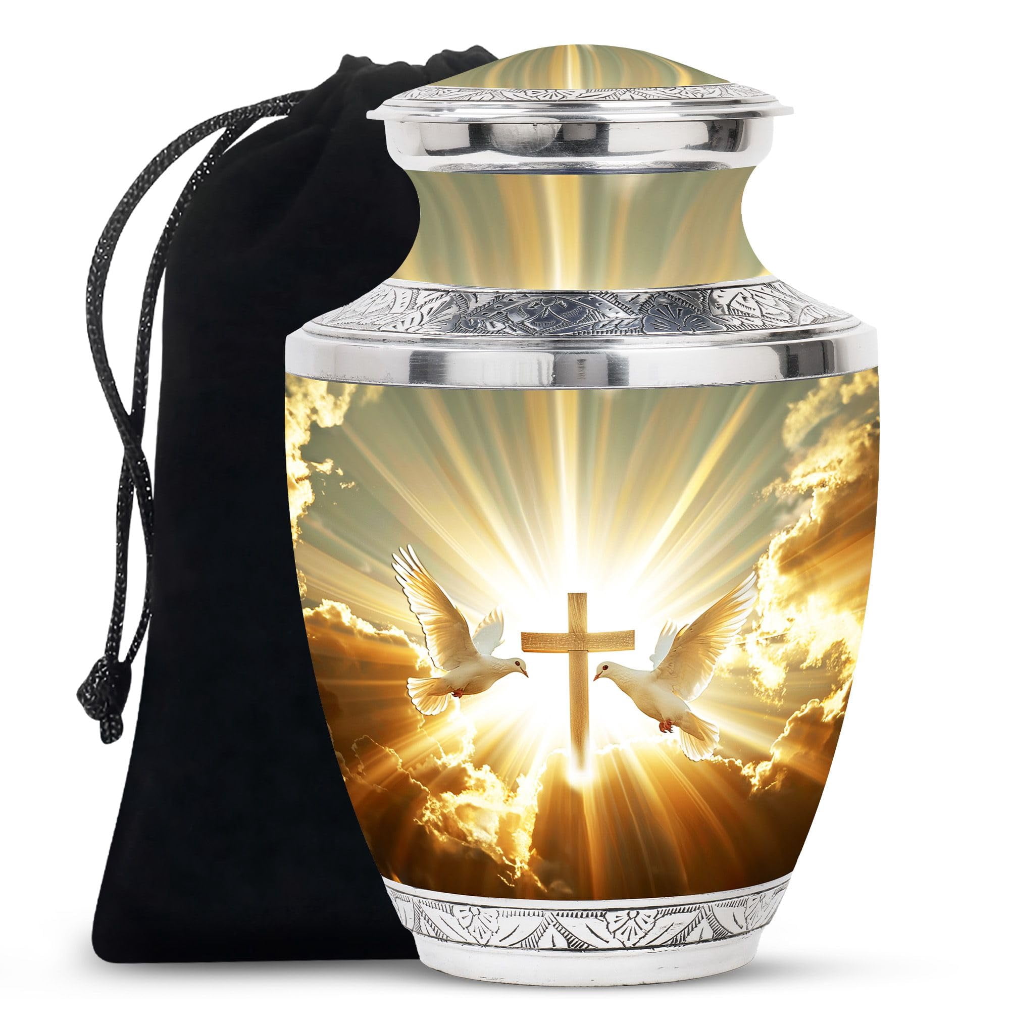 SUBSH Dove Urn - Medium Urns for Human Ashes - Funeral Urns for Human ...