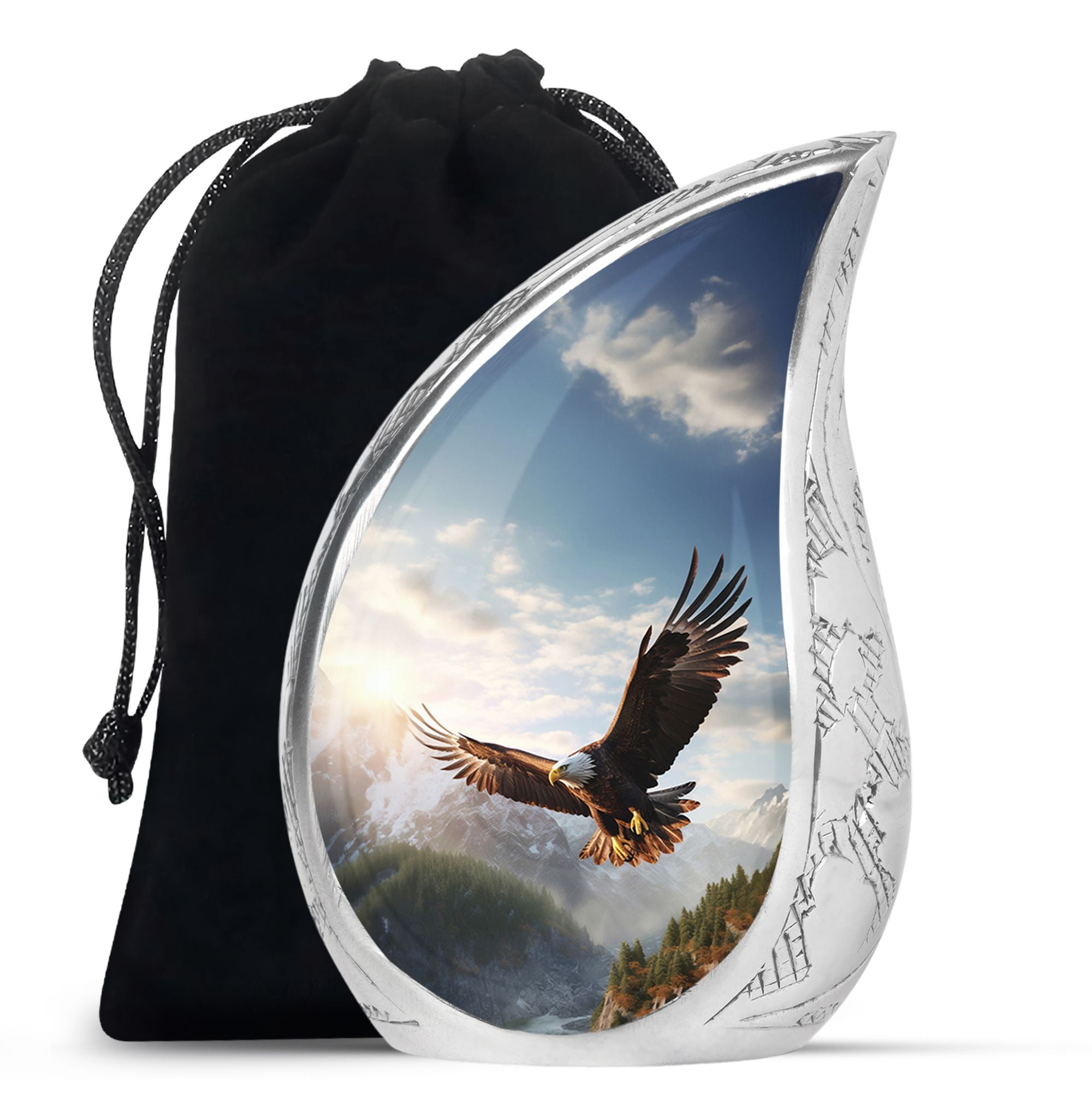 SUBSH Eagle Flying In Valey - Urns Human Ashes - Urn For Human Ashes ...
