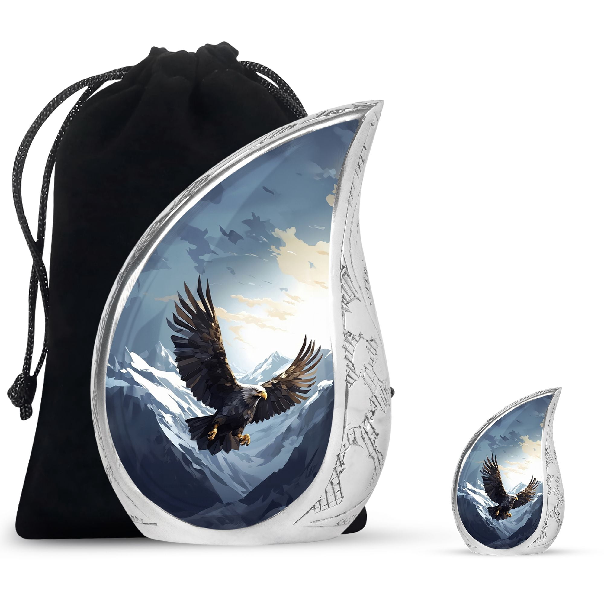 SUBSH Eagle Flying - Urn For Ashes For Women - Urns For Human Ashes ...