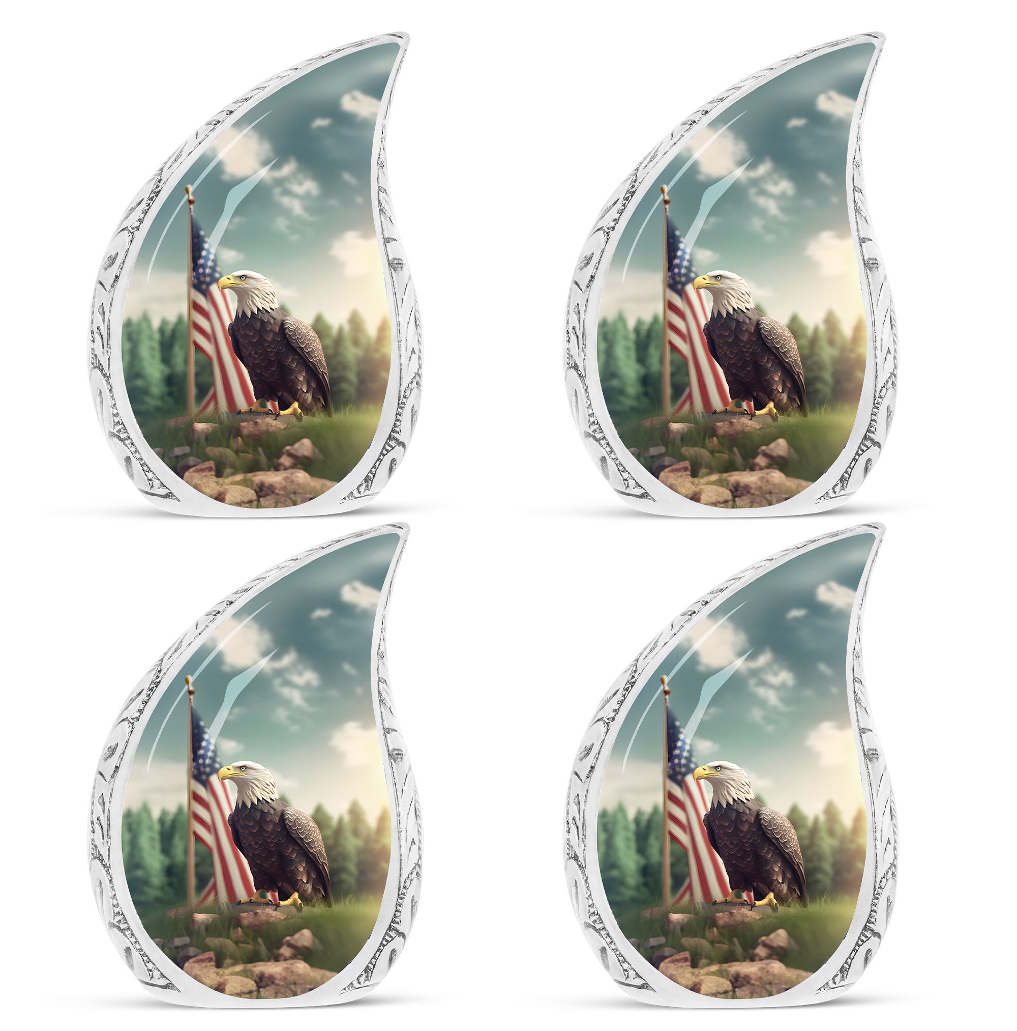 SUBSH Eagle Sitting On Hill Top - Urn For Ashes For Mom - Adult Cremation Urns For Human Ashes ...