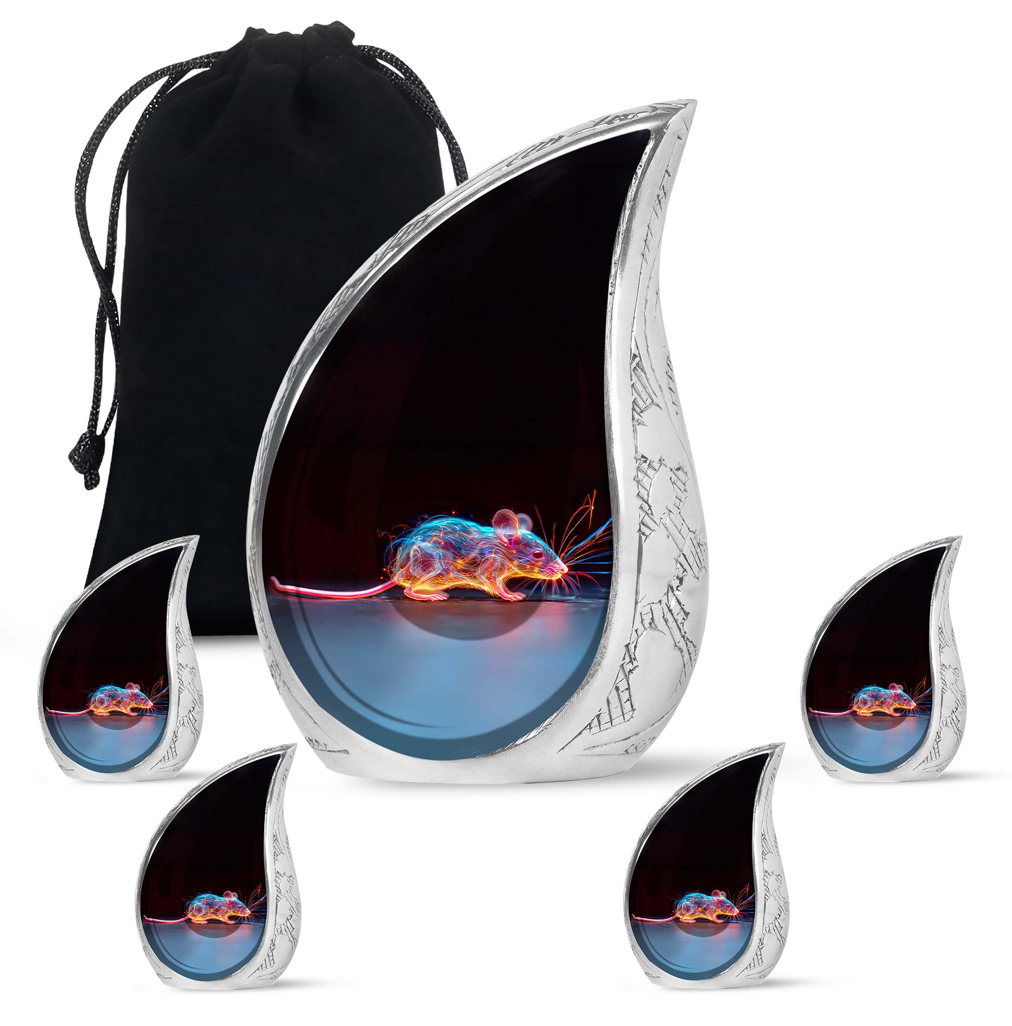 SUBSH Electric Whiskers Mouse - Urns For Adult Male - Urn For Human ...