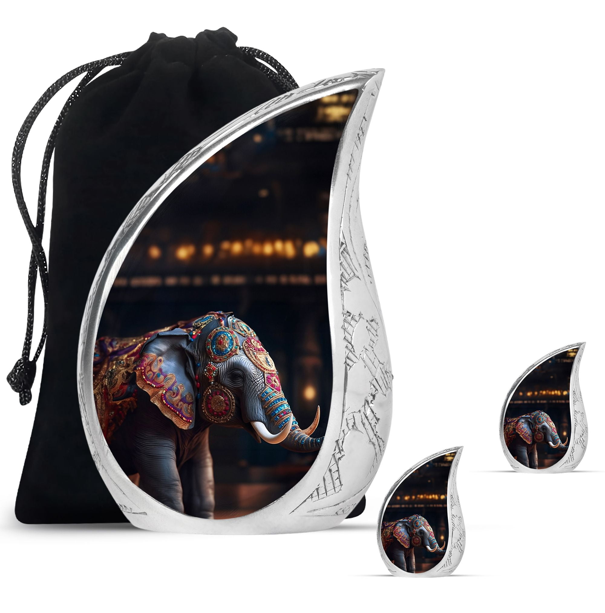 SUBSH Elephants - Urns For Human Ashes - Urns For Ashes Adult ...