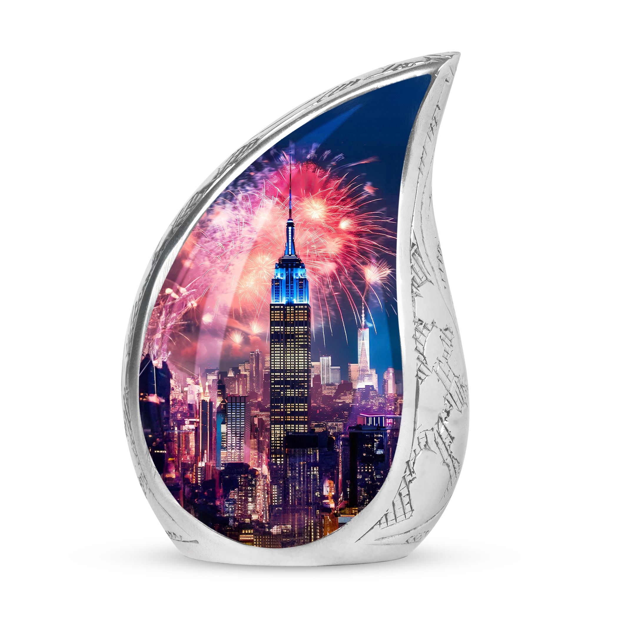 SUBSH Empire State Building Fire Crackers View - Urns For Men - Urn For ...