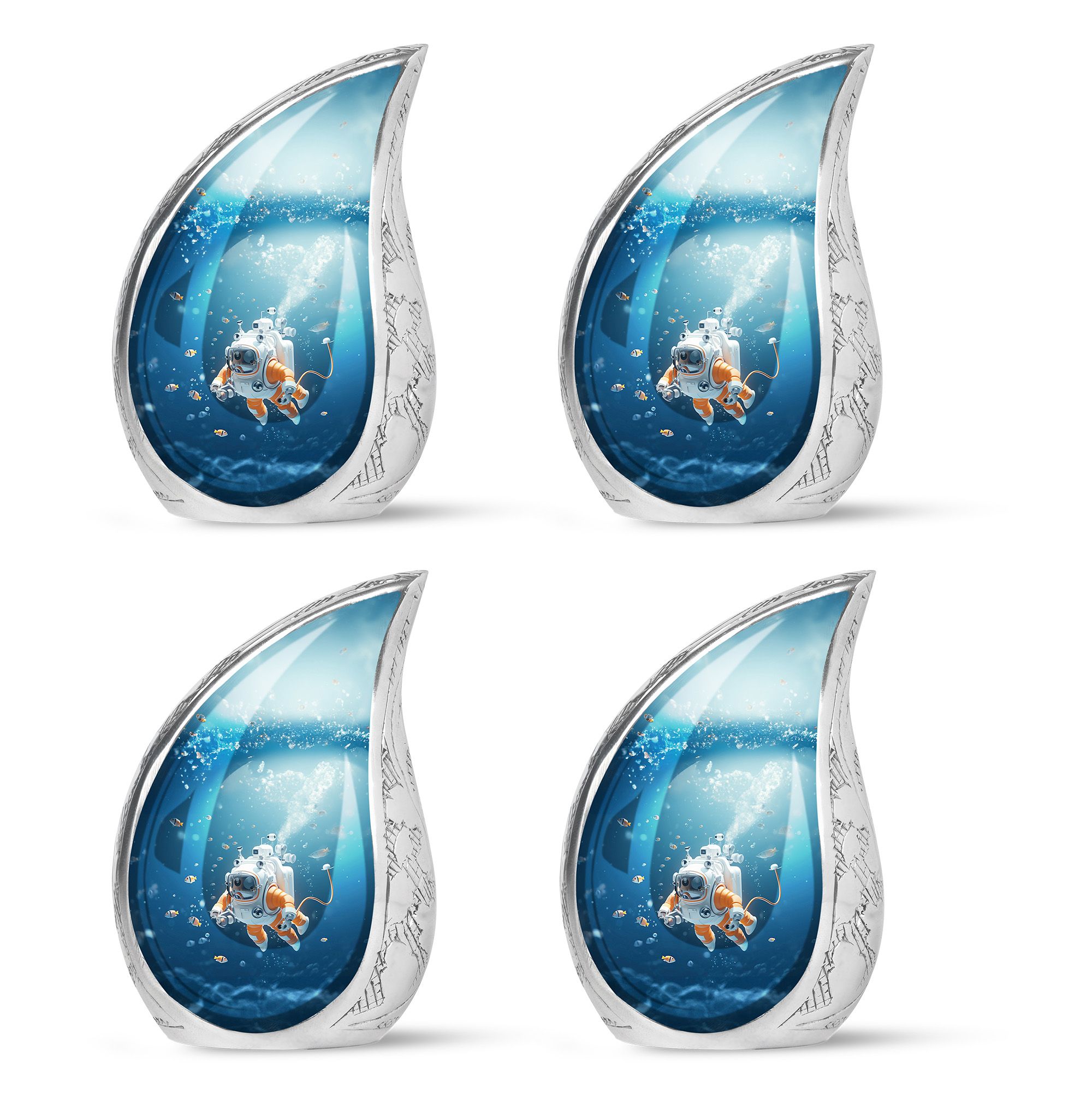 SUBSH Exploring The Oceanic Blue - Urn For Adult Male - Adult Cremation ...