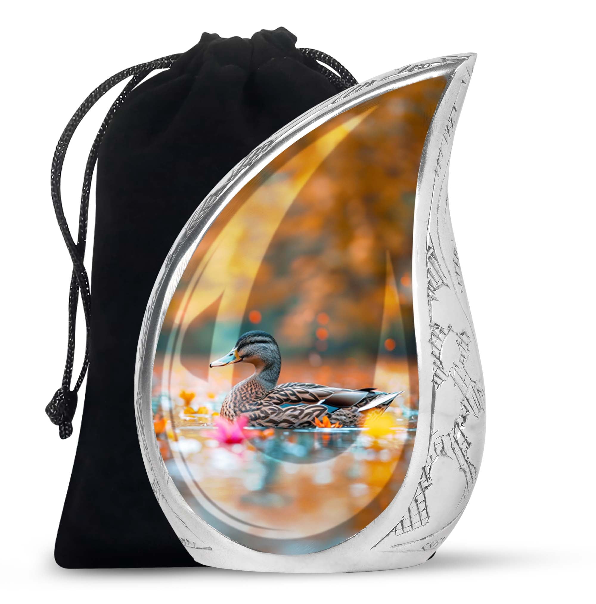 SUBSH Fall Reflections Duck - Funeral Urns For Adult Ashes Men - Urns ...