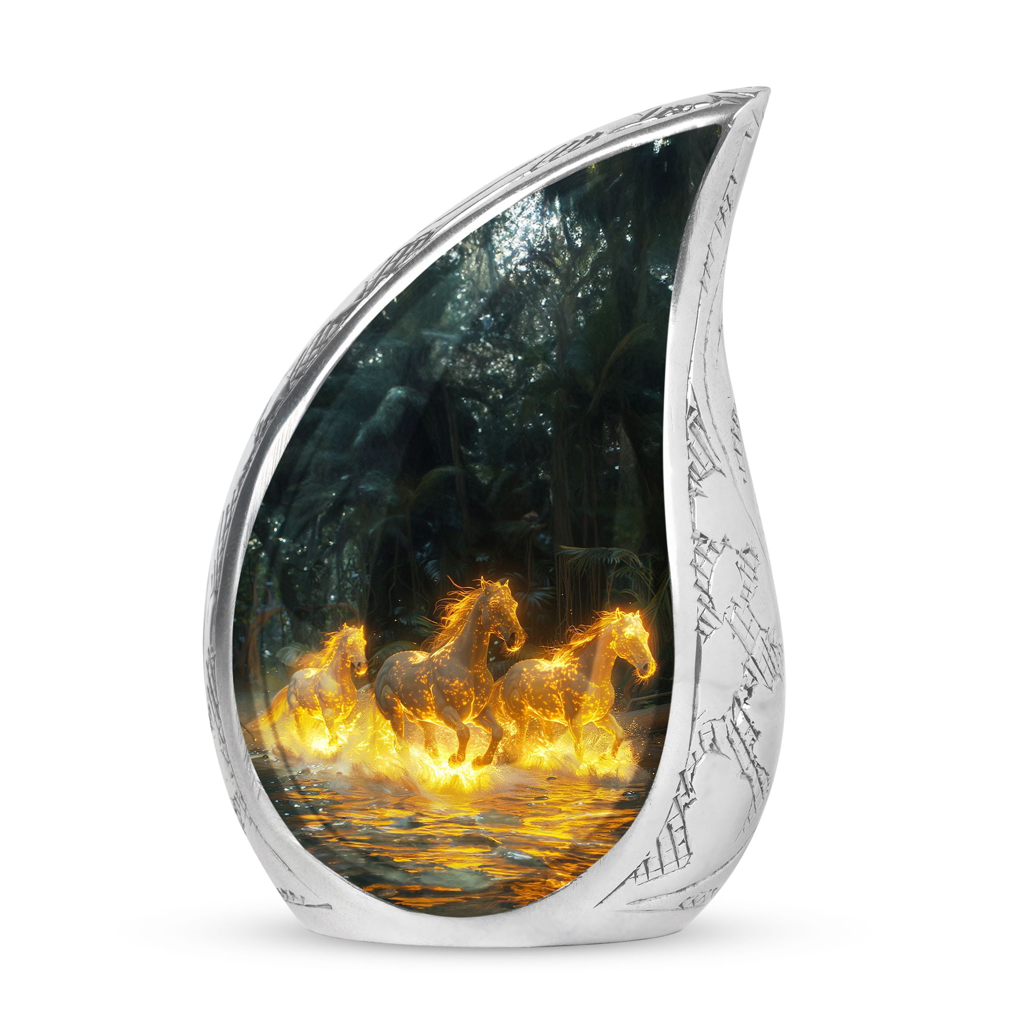 SUBSH Fiery River Steeds - Small Keepsake Urns For Human Ashes - Urn ...