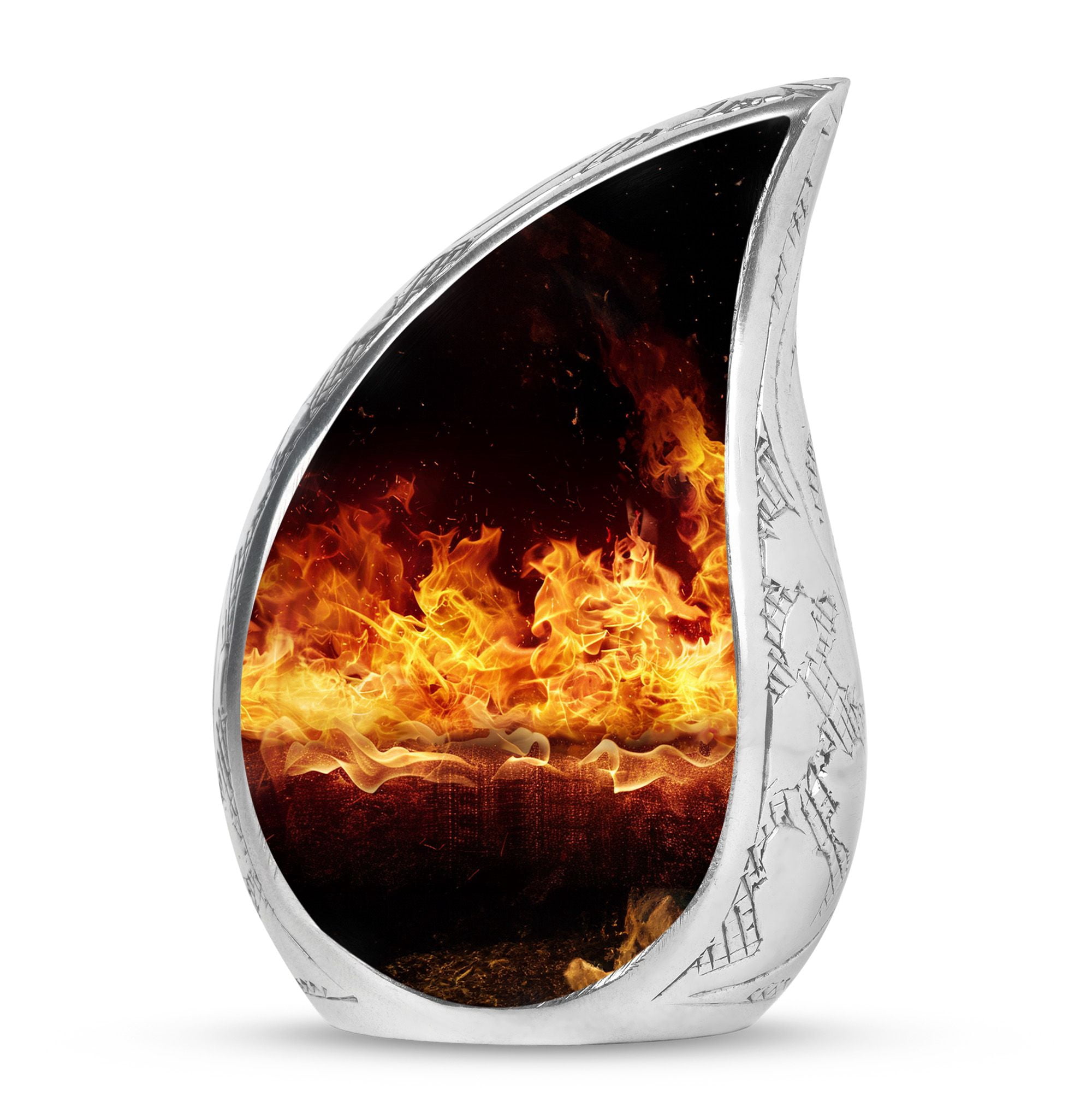 SUBSH Fire Cremation Urn Human - Urn For Ashes Adult - Funeral Urn For ...