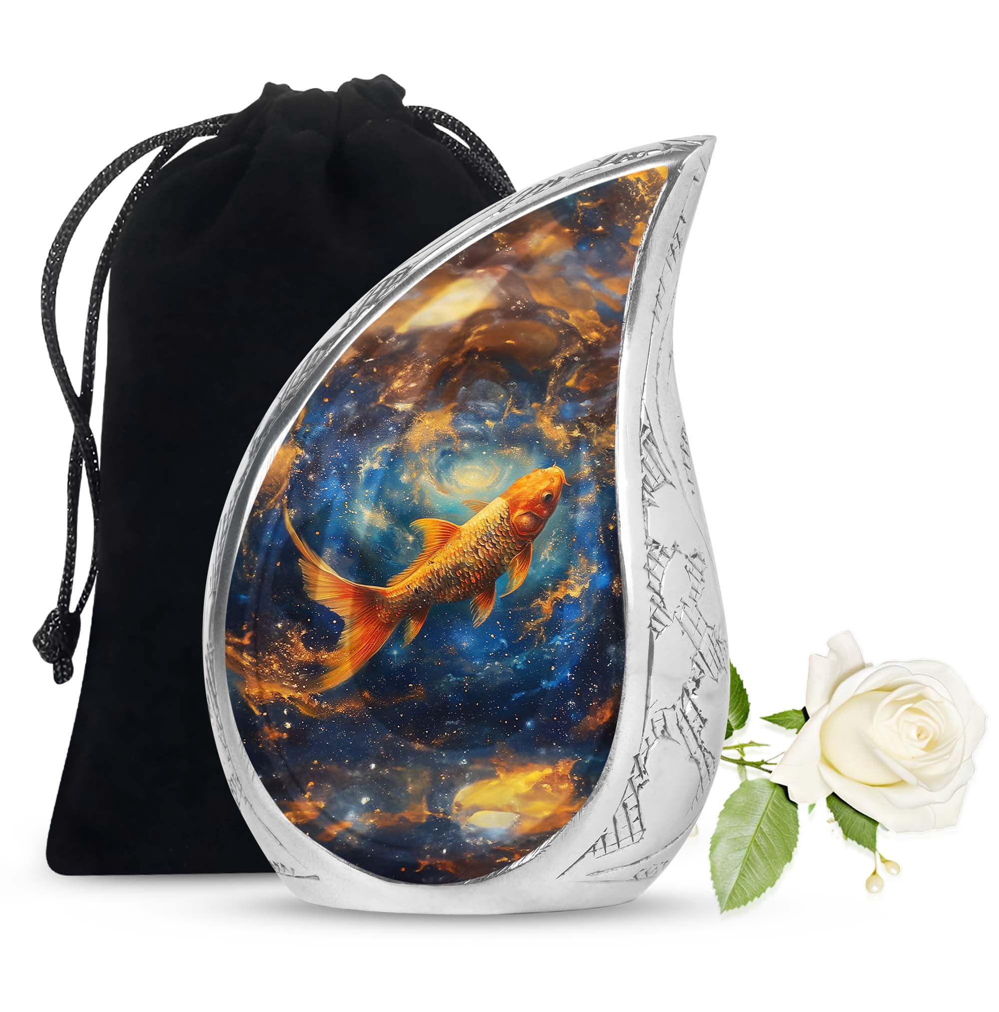 SUBSH Fish Large Urns For Human Ashes - Urns For Ashes Adult Male Large ...