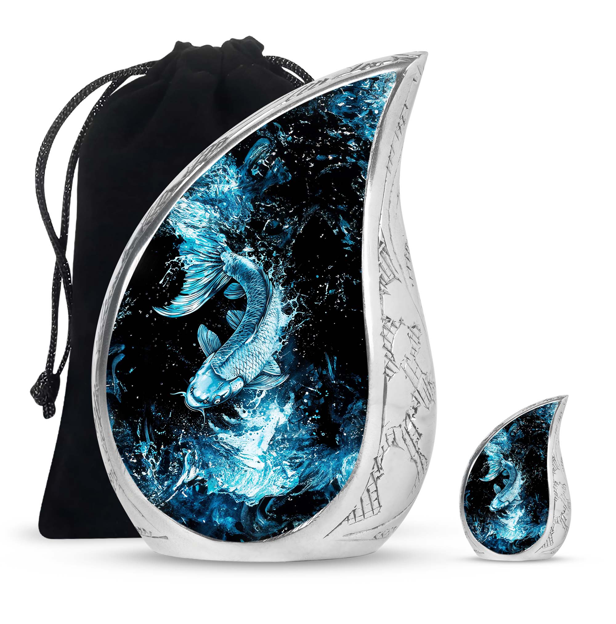 SUBSH Fish Urns For Human Ashes Adult Male Dad - Urns Human Ashes Adult ...