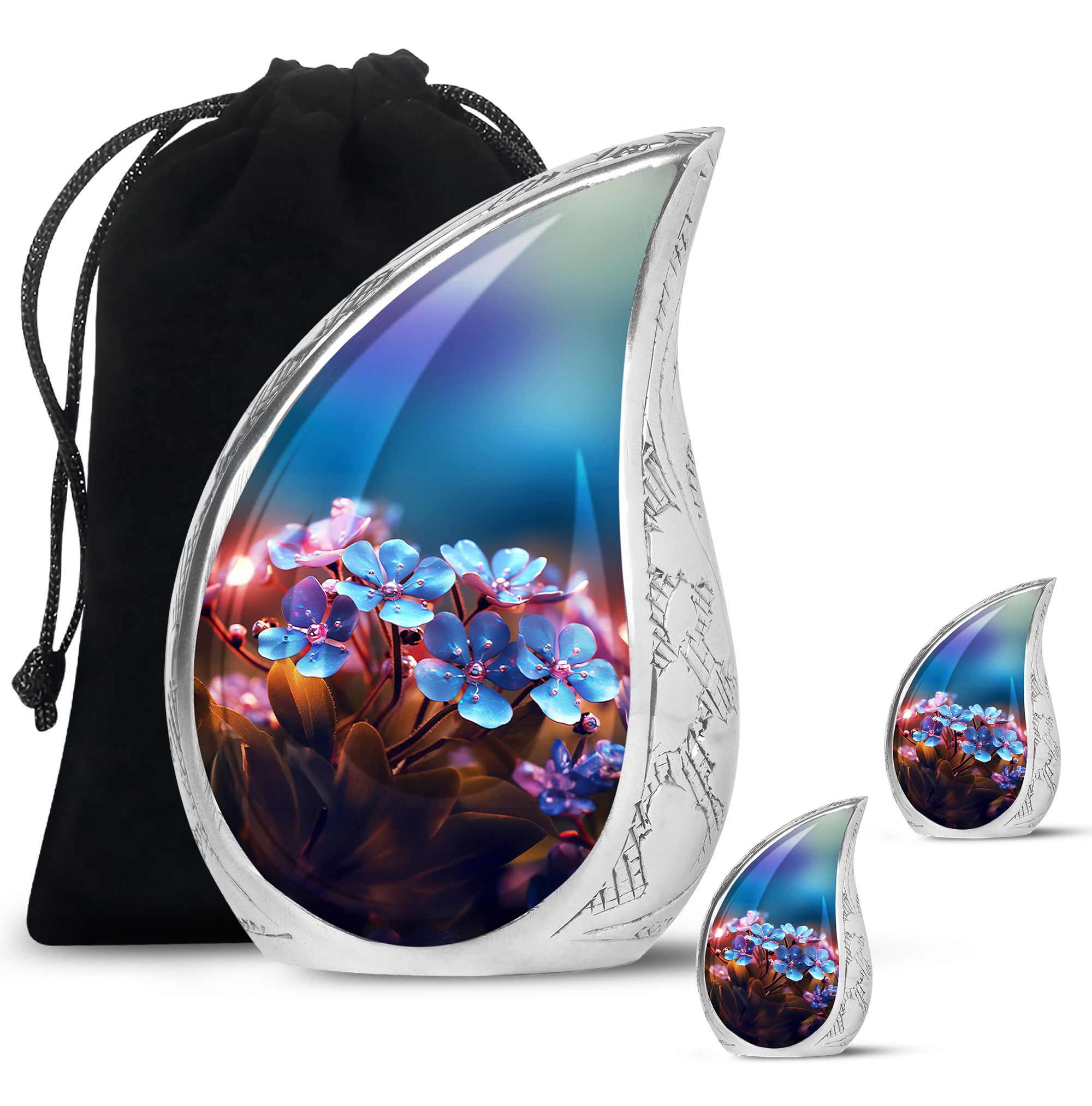 SUBSH Forget Me Not With Pink Light - Cremation Urn - Urn For Adult ...