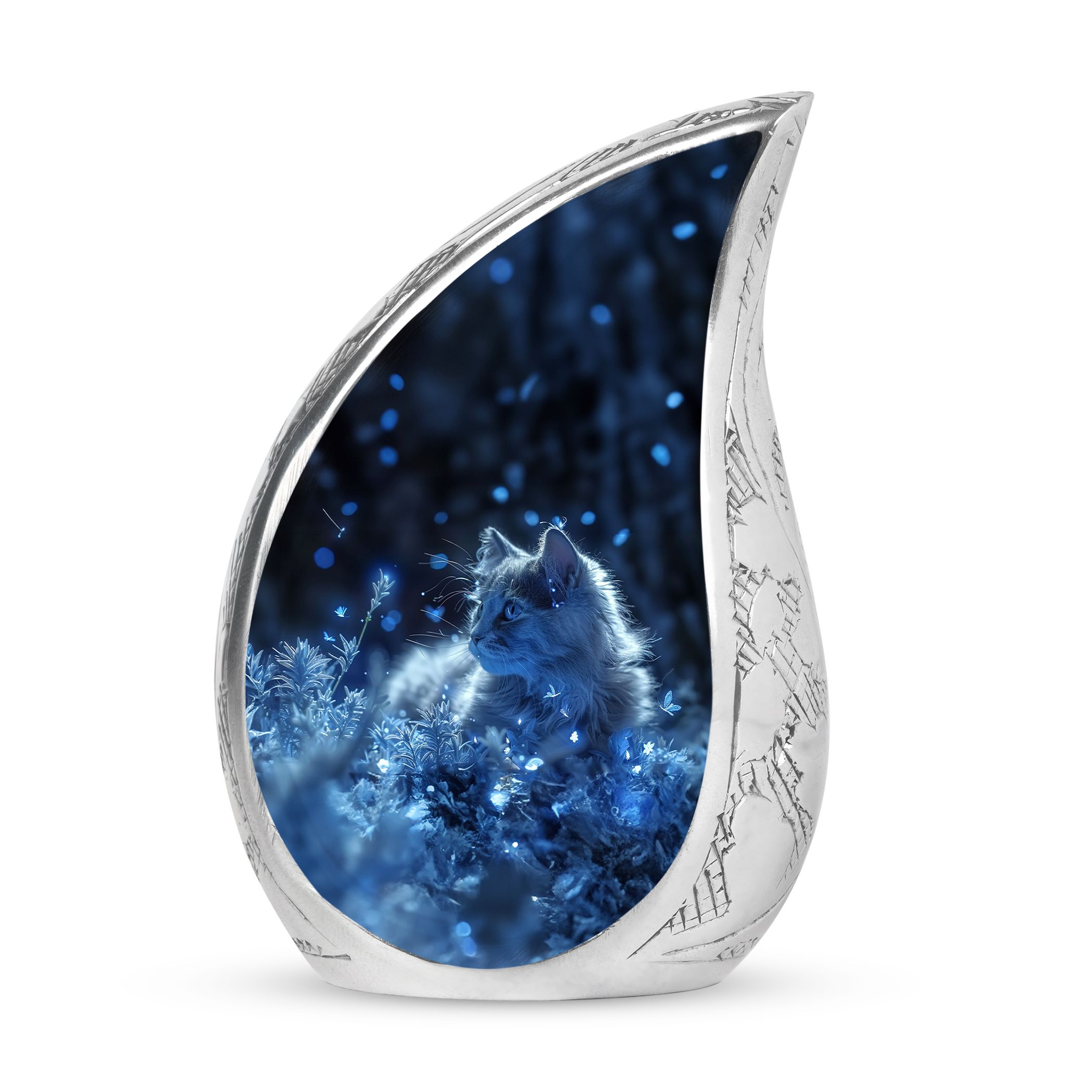 SUBSH Frosty Feline Fantasy - Urn For Adult Male - Urn For Human Ashes ...