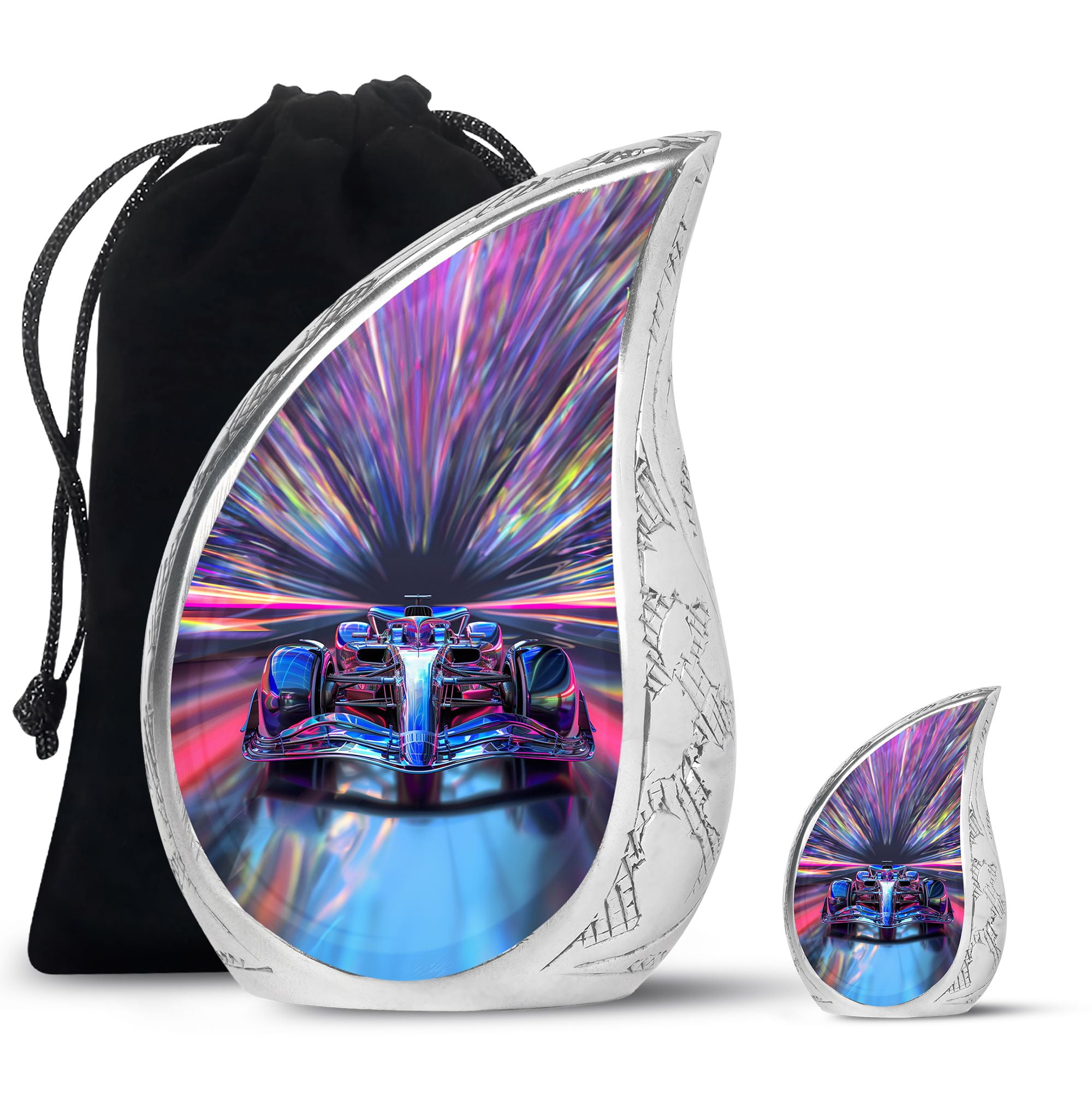 SUBSH Futuristic Speed Light Streaks - Small Ashes Keepsake - Urns For ...
