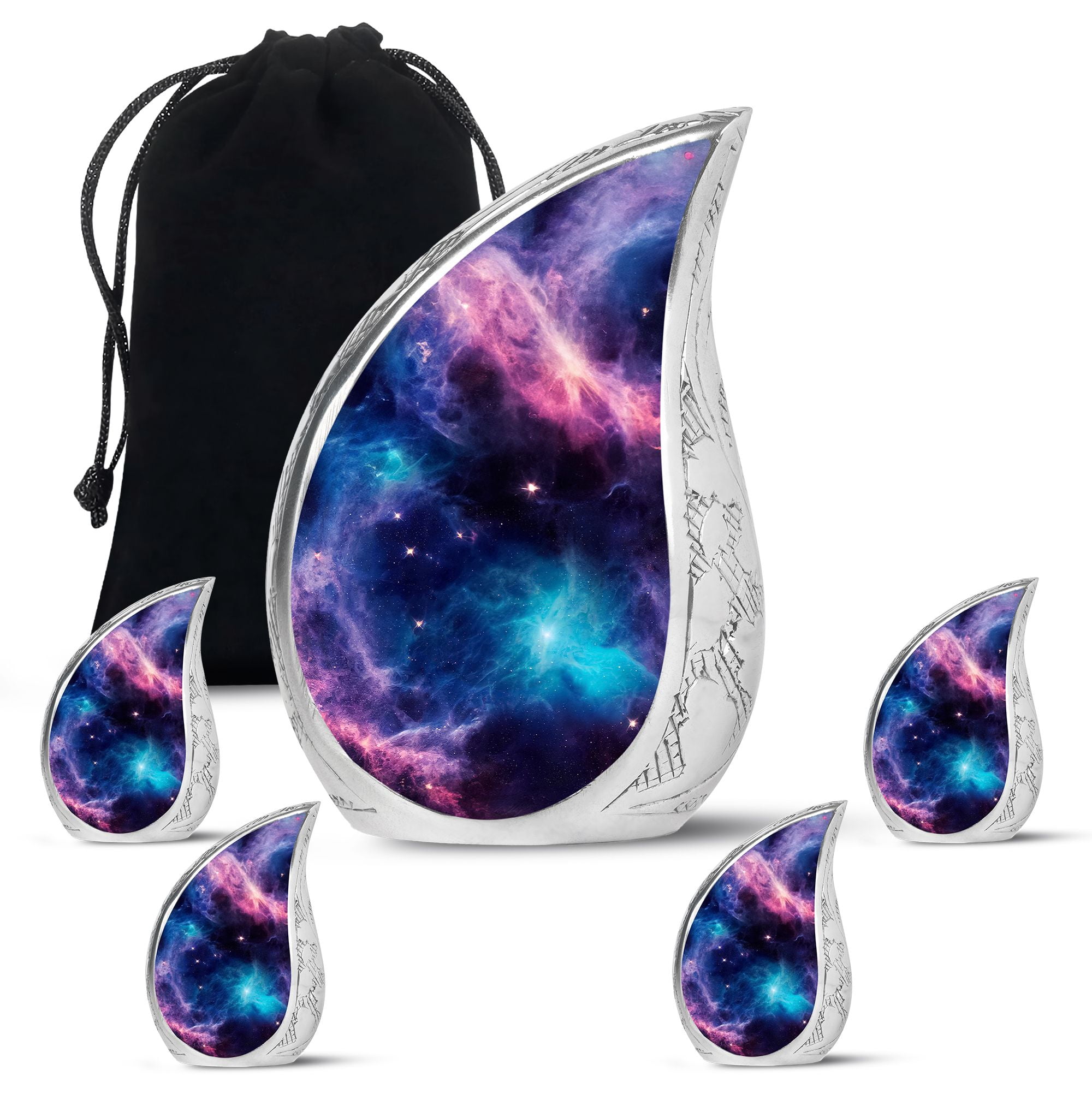 SUBSH Galaxy Cosmos Space Bright Majestic Stars - Urns For Human Ashes ...