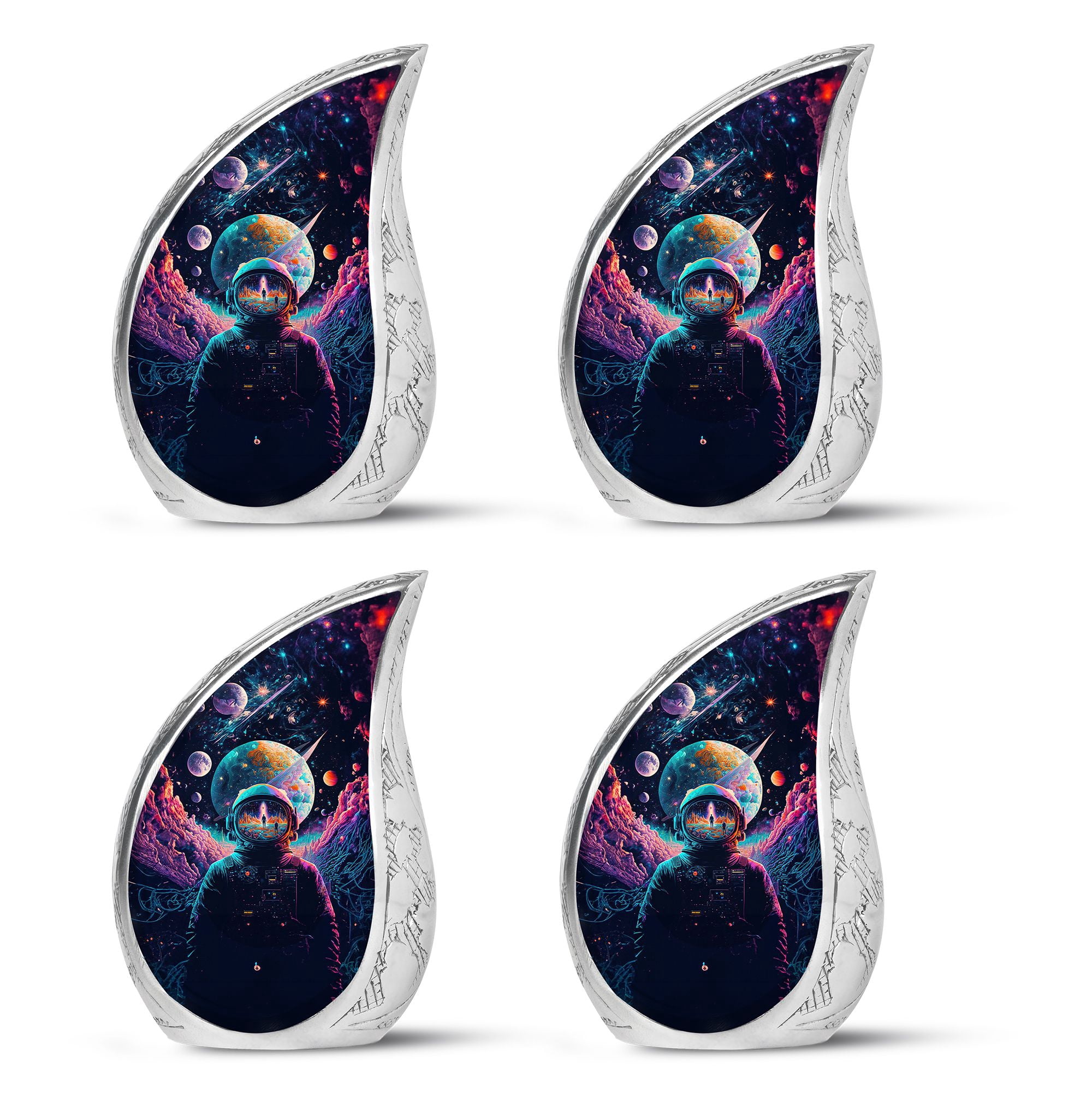 SUBSH Generative Space With Astronaut - Small Urn For Ashes - Urns For ...