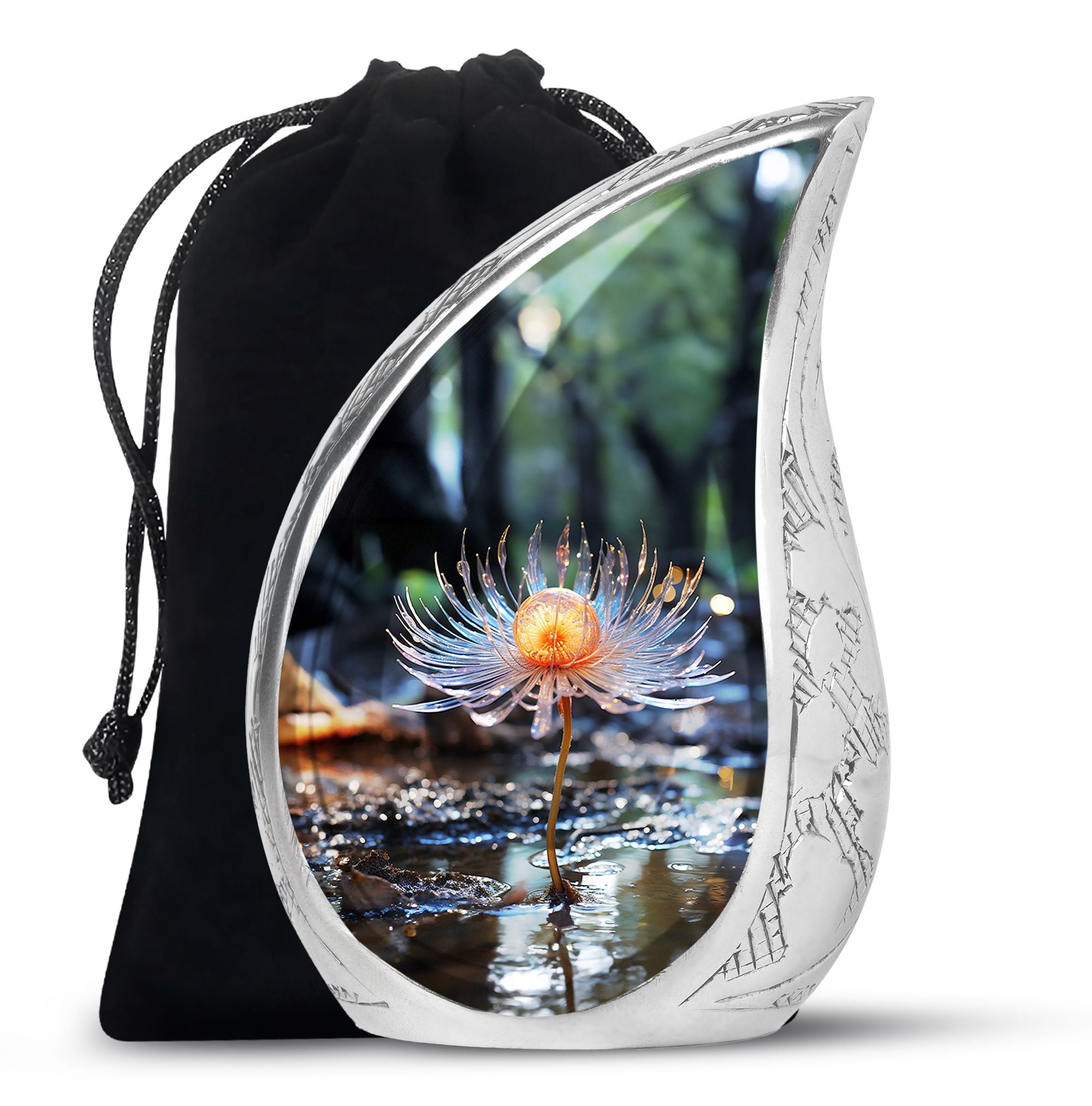 SUBSH Glass Single Lilly - Urns For Human Ashes - Urn For Human Ashes ...