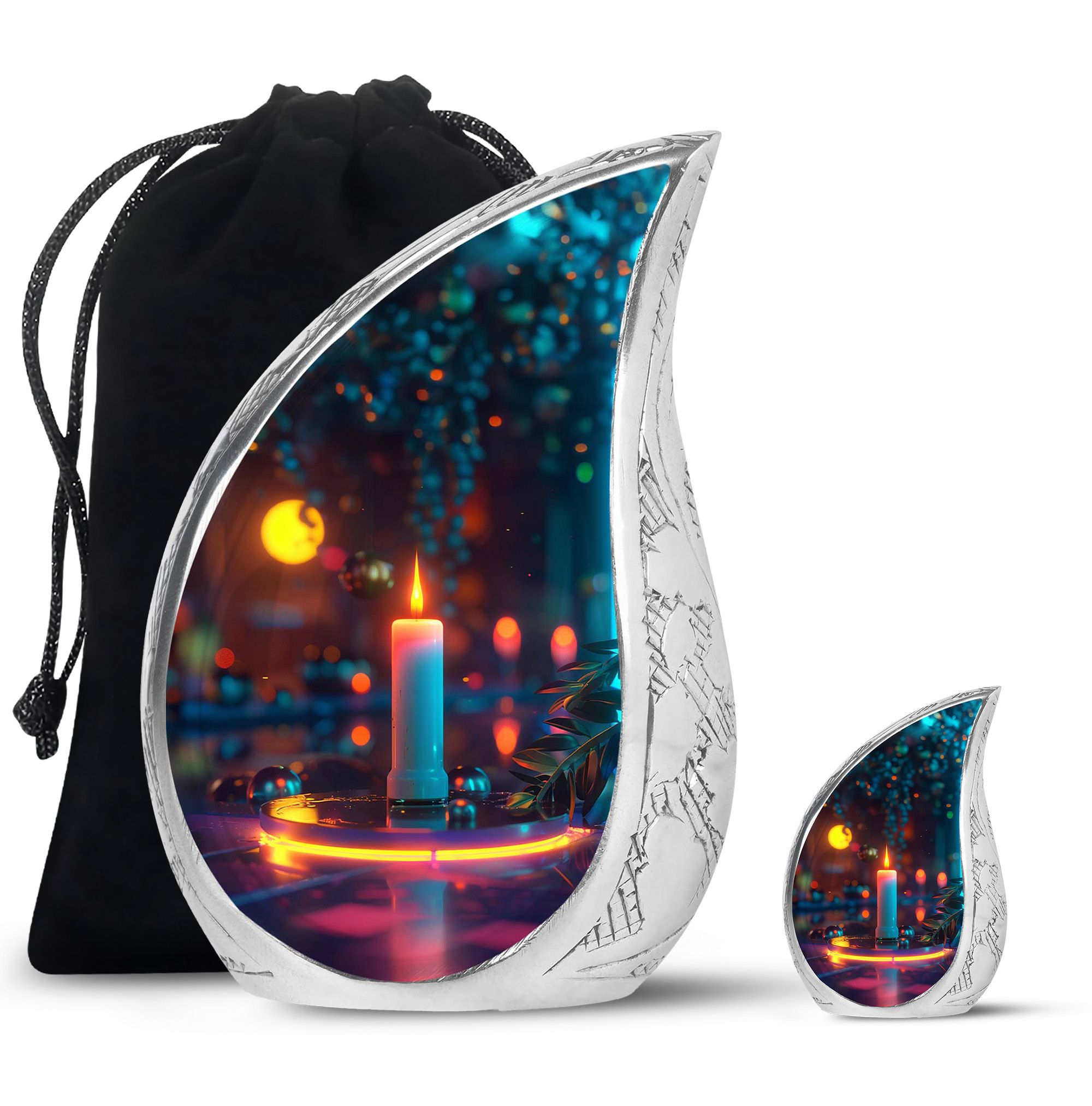 SUBSH Glowing Serenity - Urn For Ashes Adult Male - Urn For Human Ashes Adult Male - Funeral Urn ...