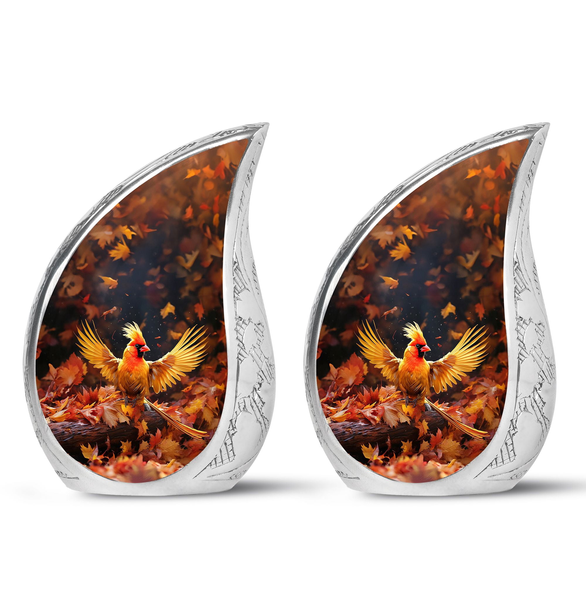 SUBSH Golden Cardinal Bird - Urns For Human Ashes - Cremation Urns ...