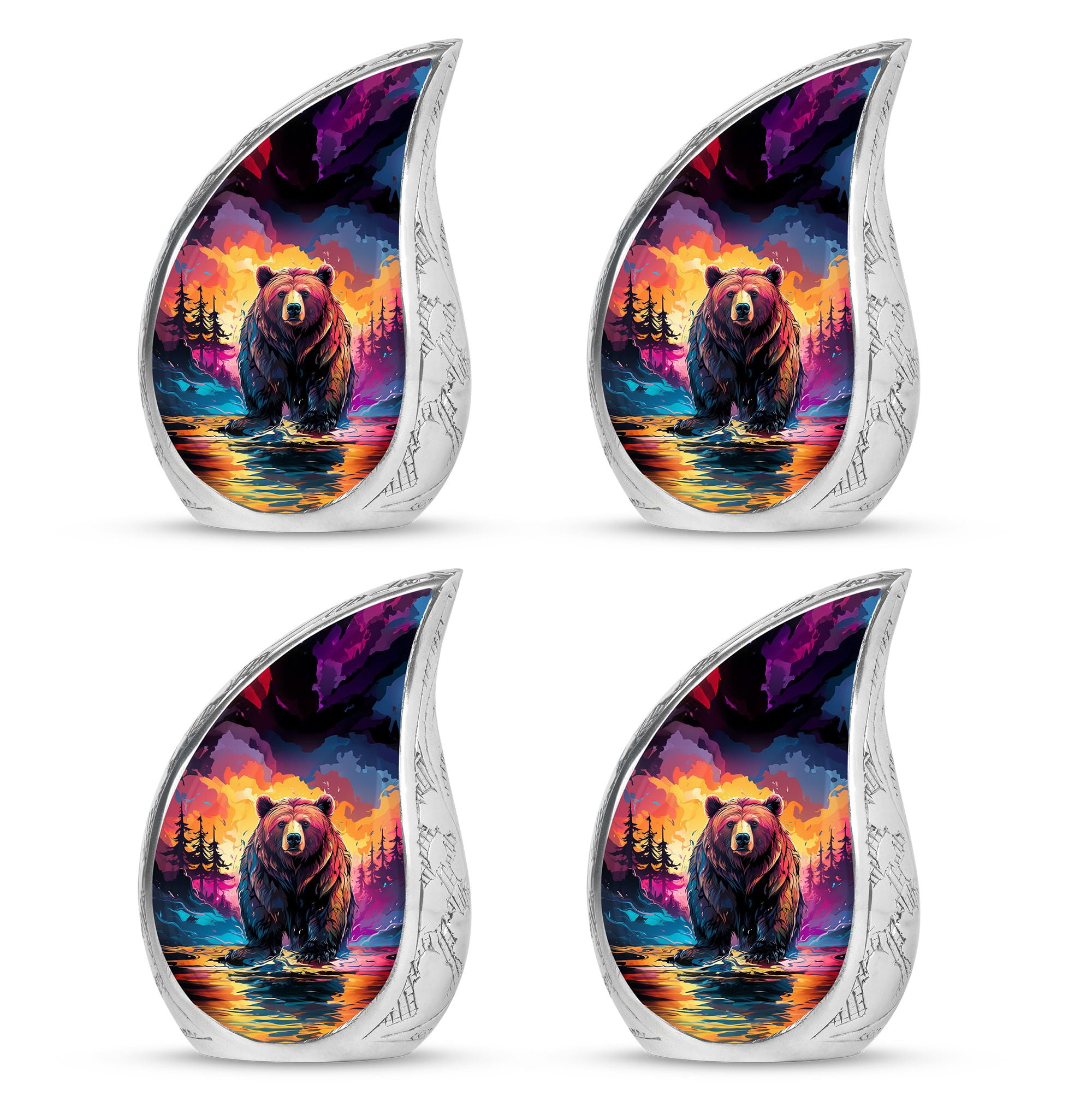 SUBSH Grizzly Bear Cremation Urn - Urn For Human Ashes - Urns For Human ...