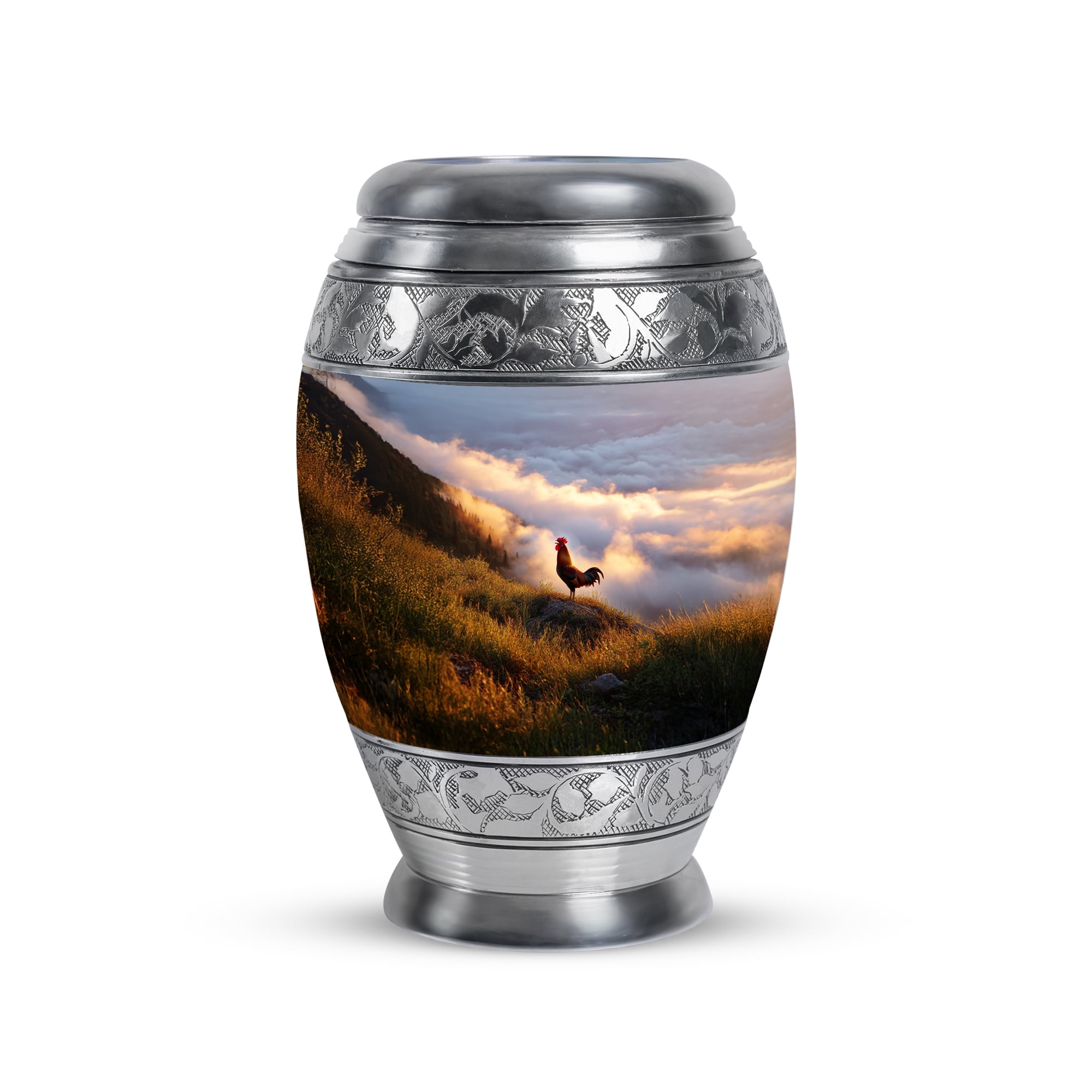 SUBSH Hen Cremation Keepsake Urn - Cloudy Sky Memorial Urns For Female ...
