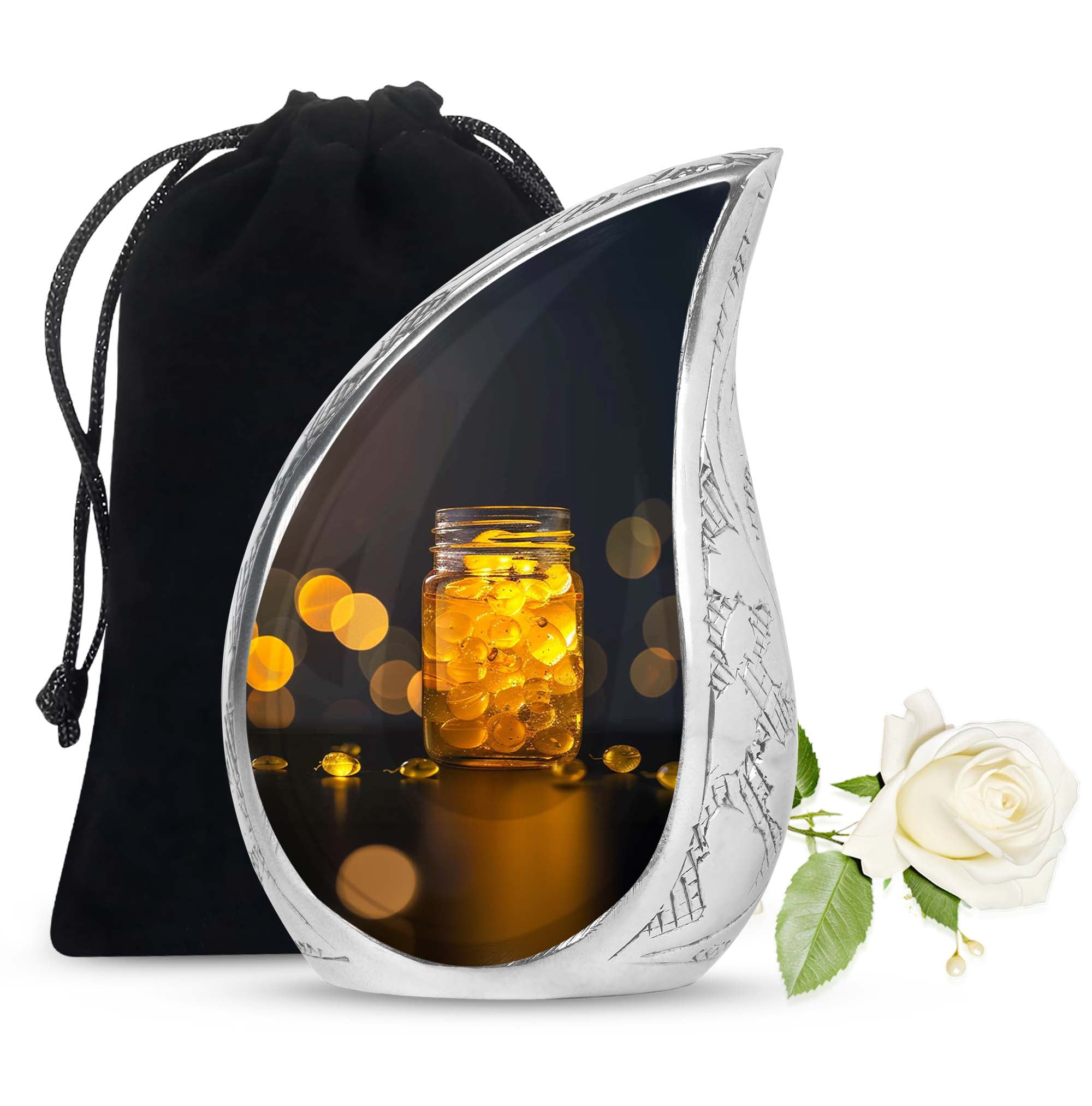 SUBSH Honey Pot Large Urns For Human Ashes Large - Memorial Urns - Urn ...