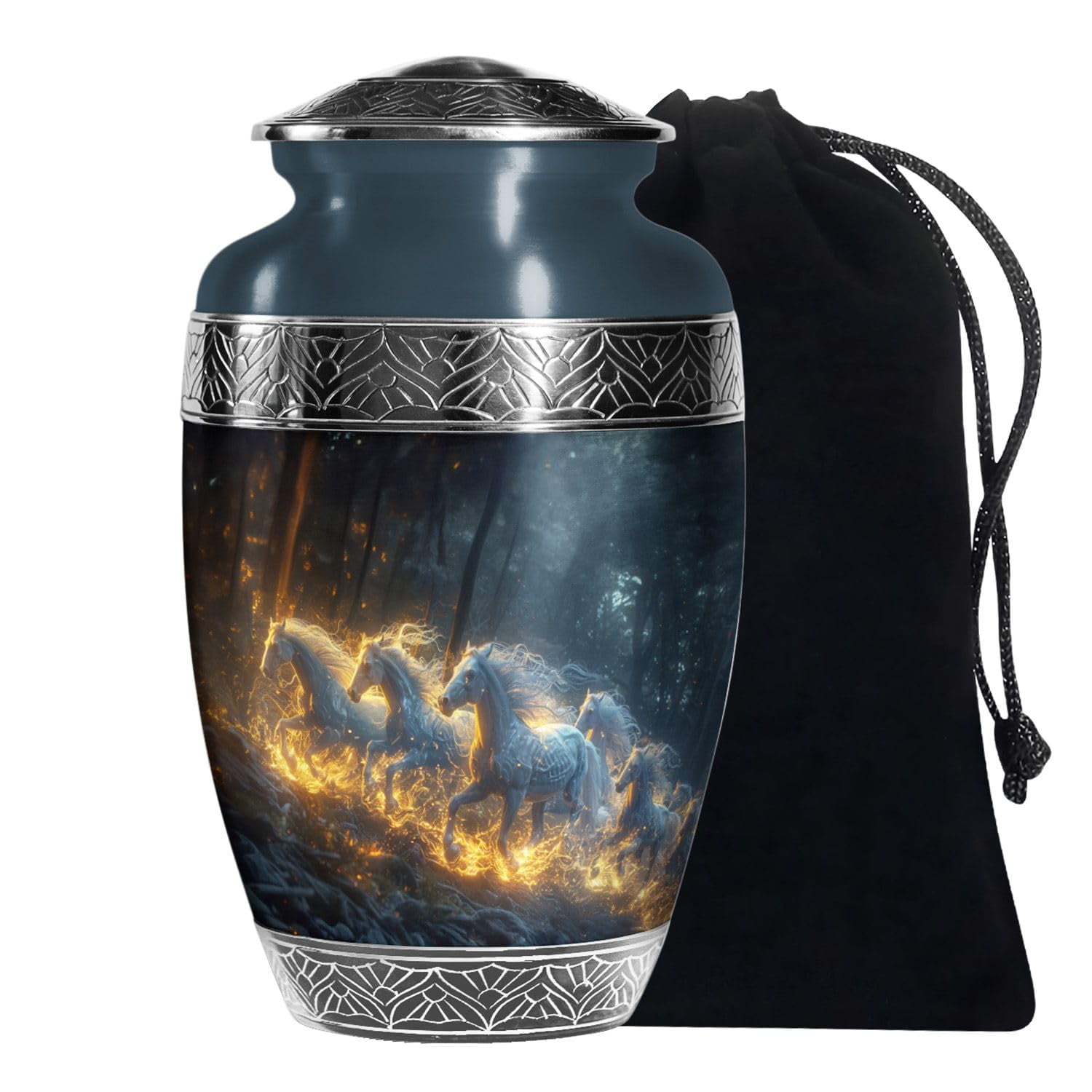 SUBSH Horse Urn-Large Urns for Human Ashes- Urn for Dad - Companion Urn ...