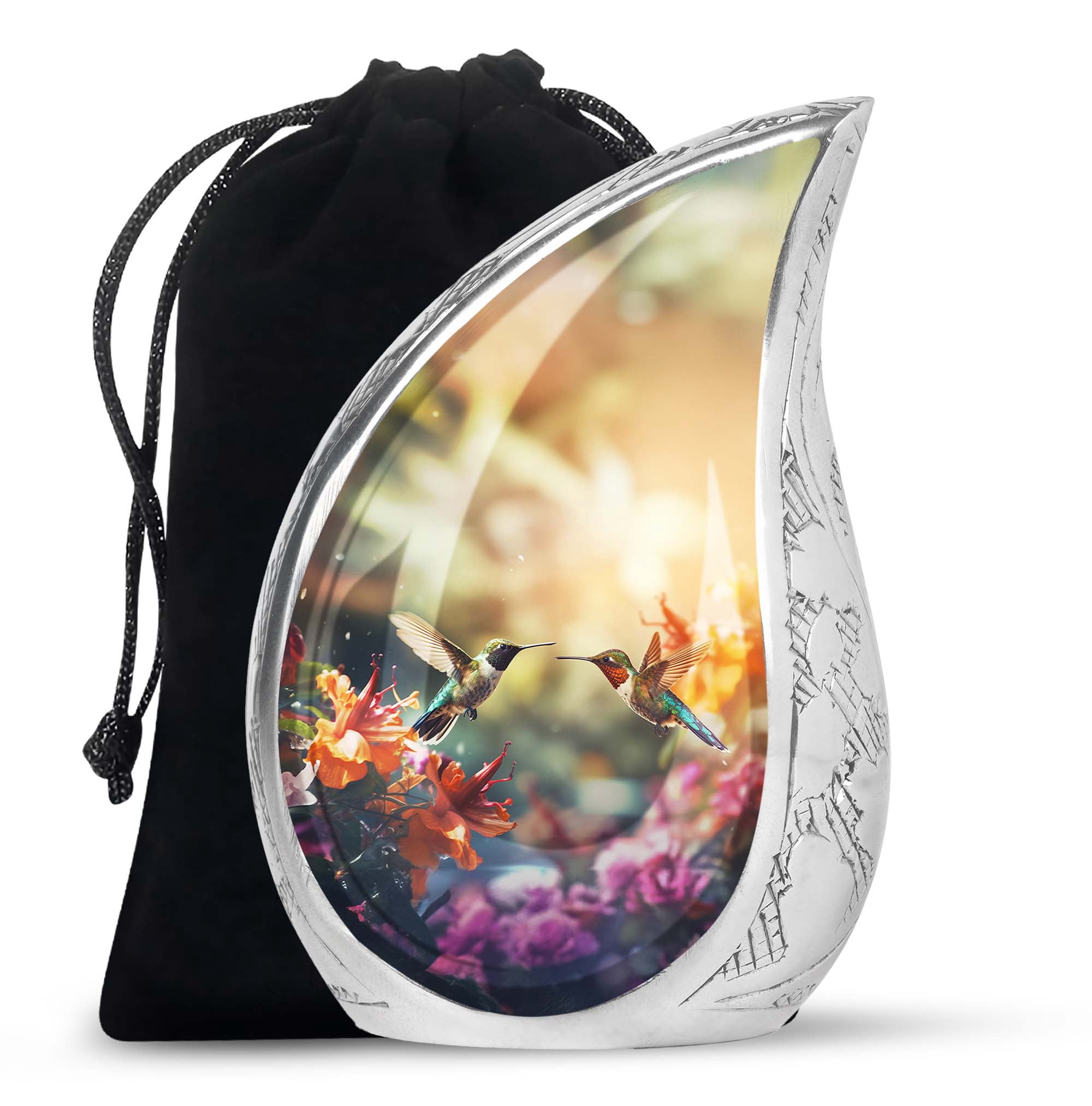 SUBSH Humming Birds Flying Together - Cremation Urn For Ashes - Large ...