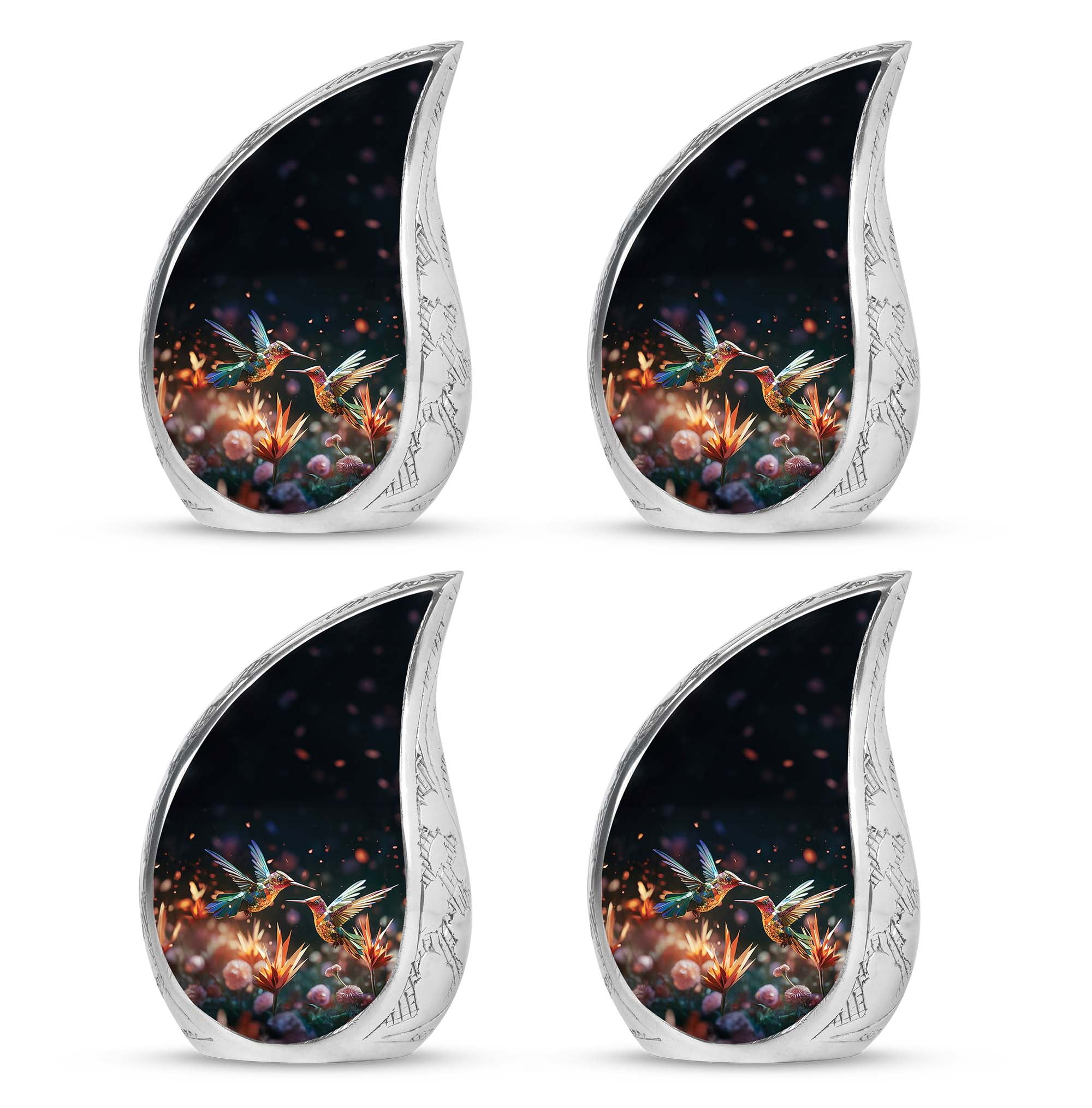 SUBSH Humming Birds Flying Together - Cremation Urn Human Ashes - Small ...