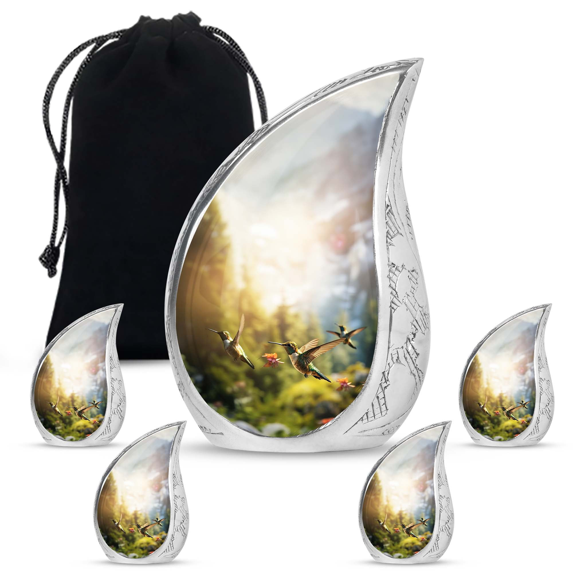 SUBSH Humming Birds Flying Together - Urns For Ashes Adult Female ...
