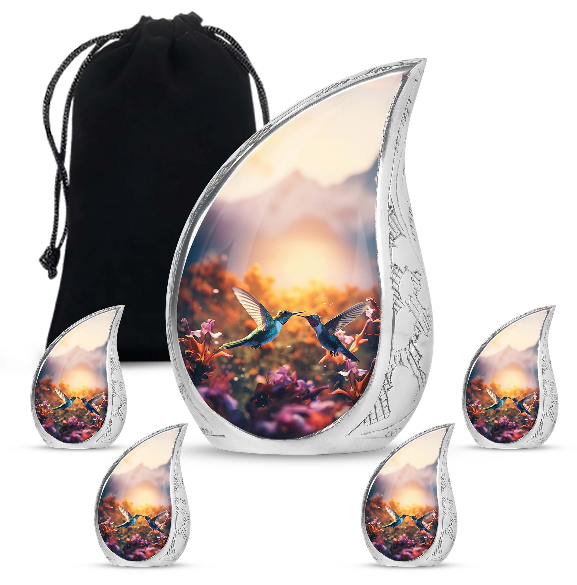 SUBSH Humming Birds Flying Together - Urns For Human Ashes Adult Male ...