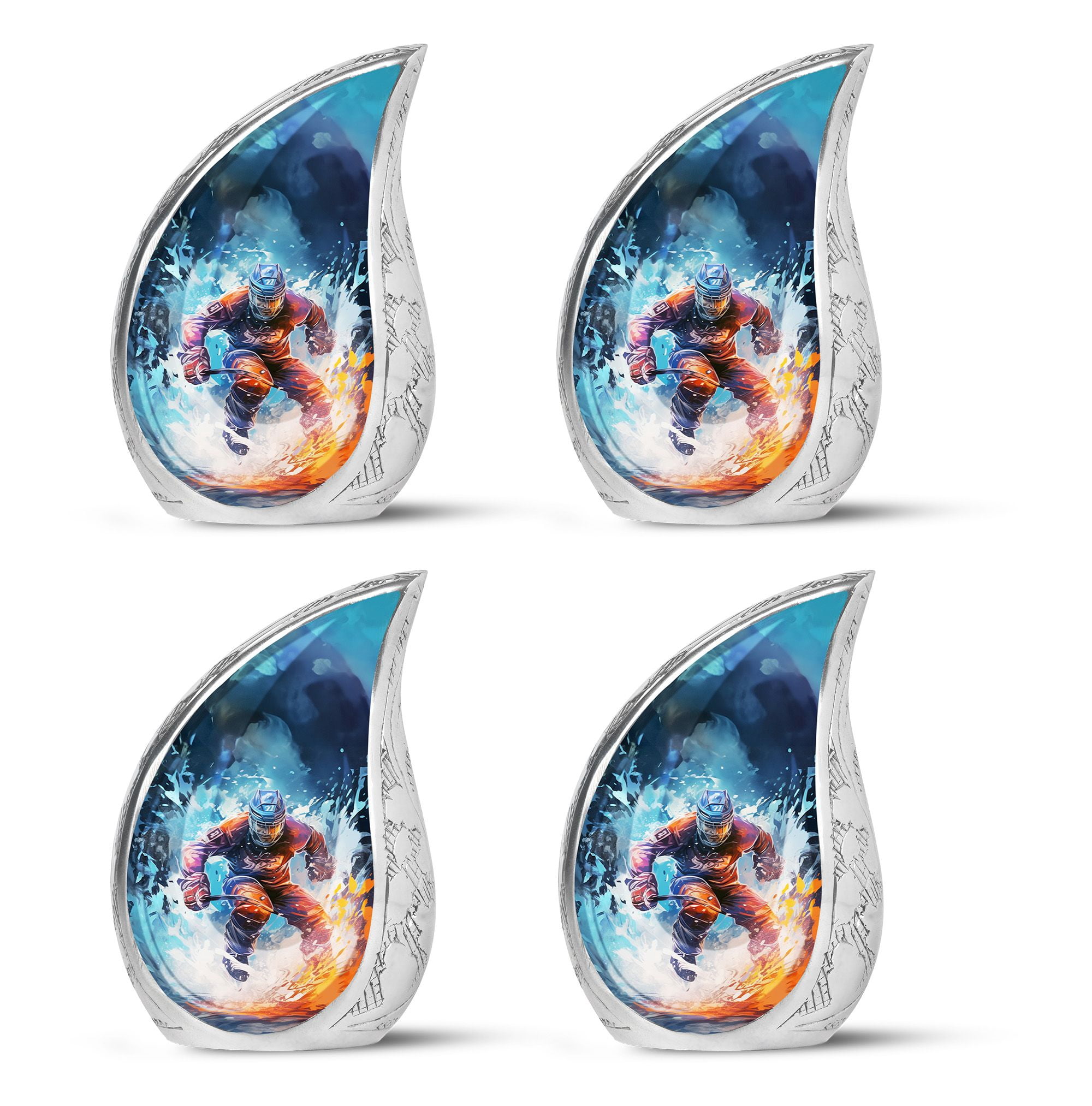 SUBSH Ice Hockey Player In Elemental Charge - Urns For Ashes Keepsake ...