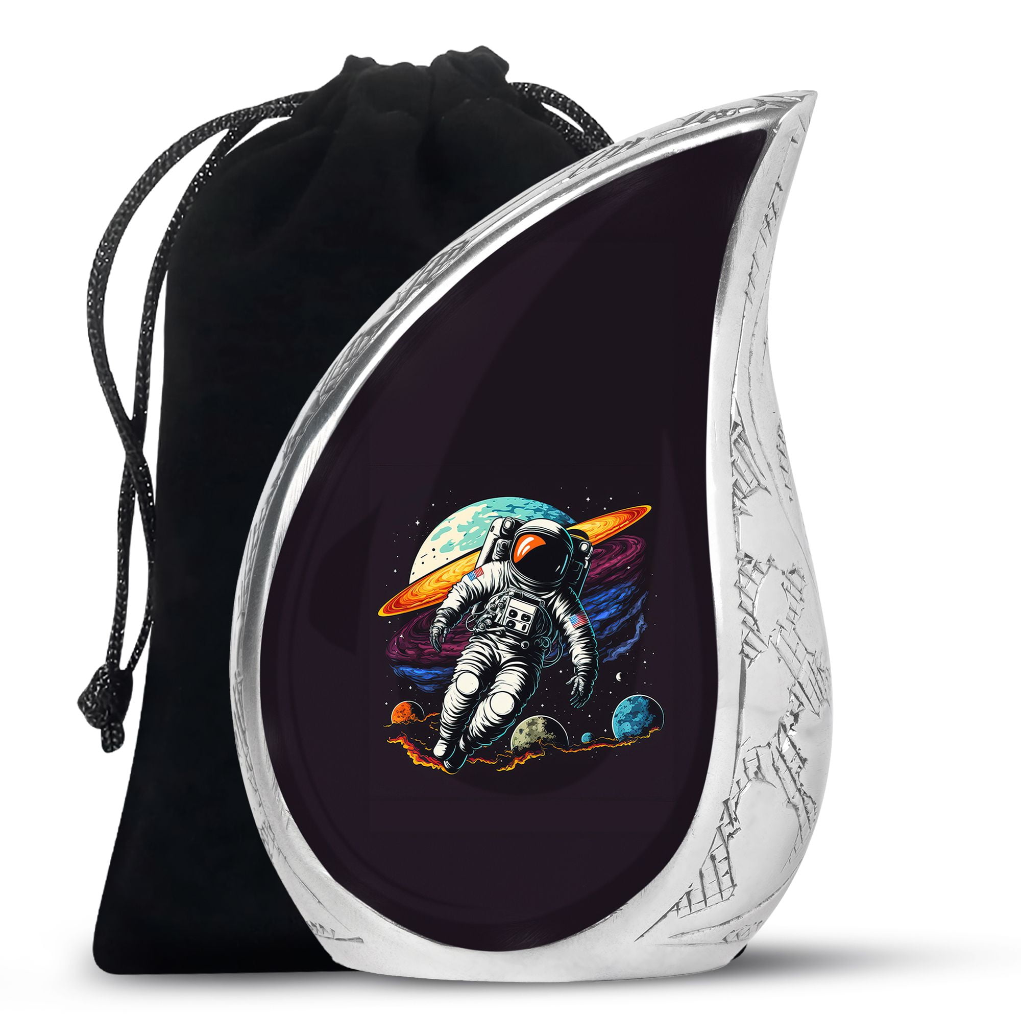 SUBSH Illustration Drawing Astronaut Space - Cremation Urn For Adults ...