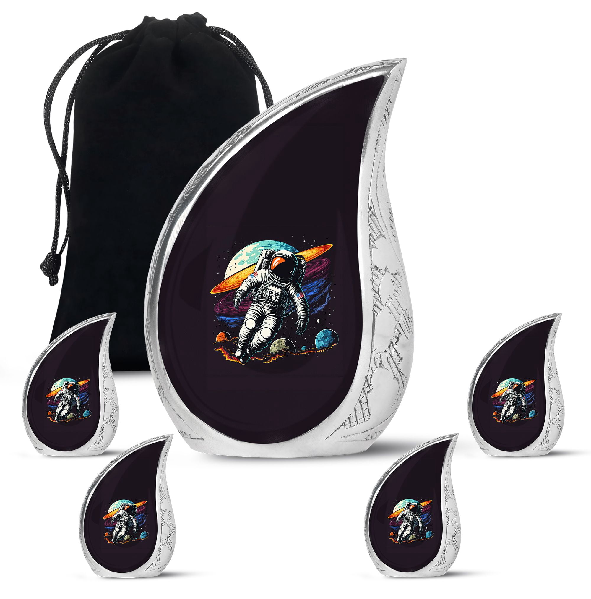 SUBSH Illustration Drawing Astronaut Space - Cremation Urns For Ashes ...