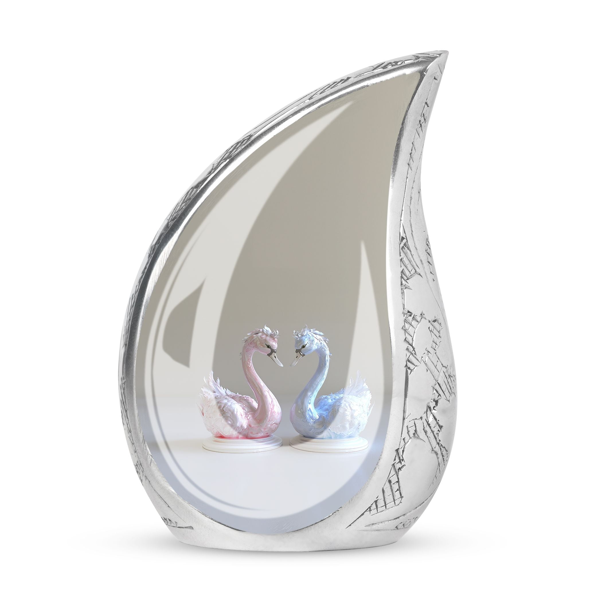 SUBSH Iridescent Swan Duo - Urn For Ashes For Mom - Funeral Urn - Urn ...