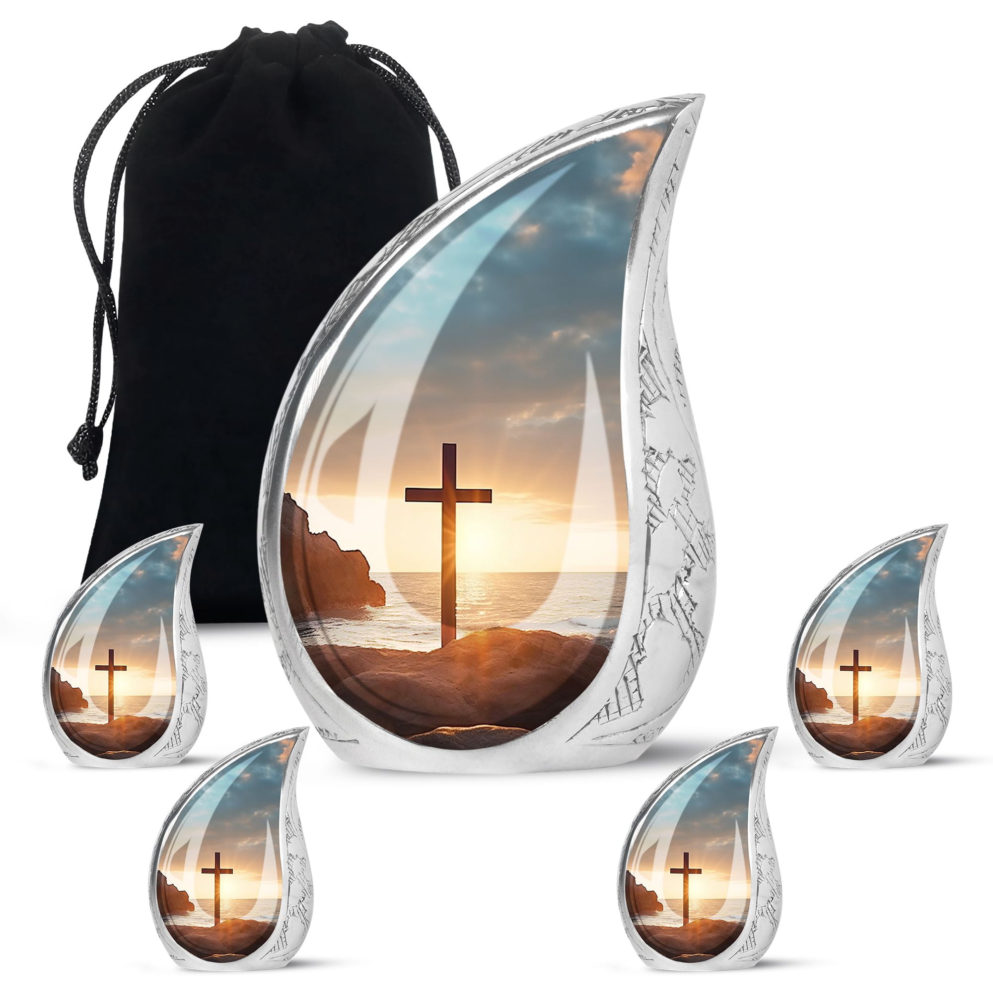 SUBSH Jesus Christ - Keepsake Urns For Human Ashes - Small Cremation ...
