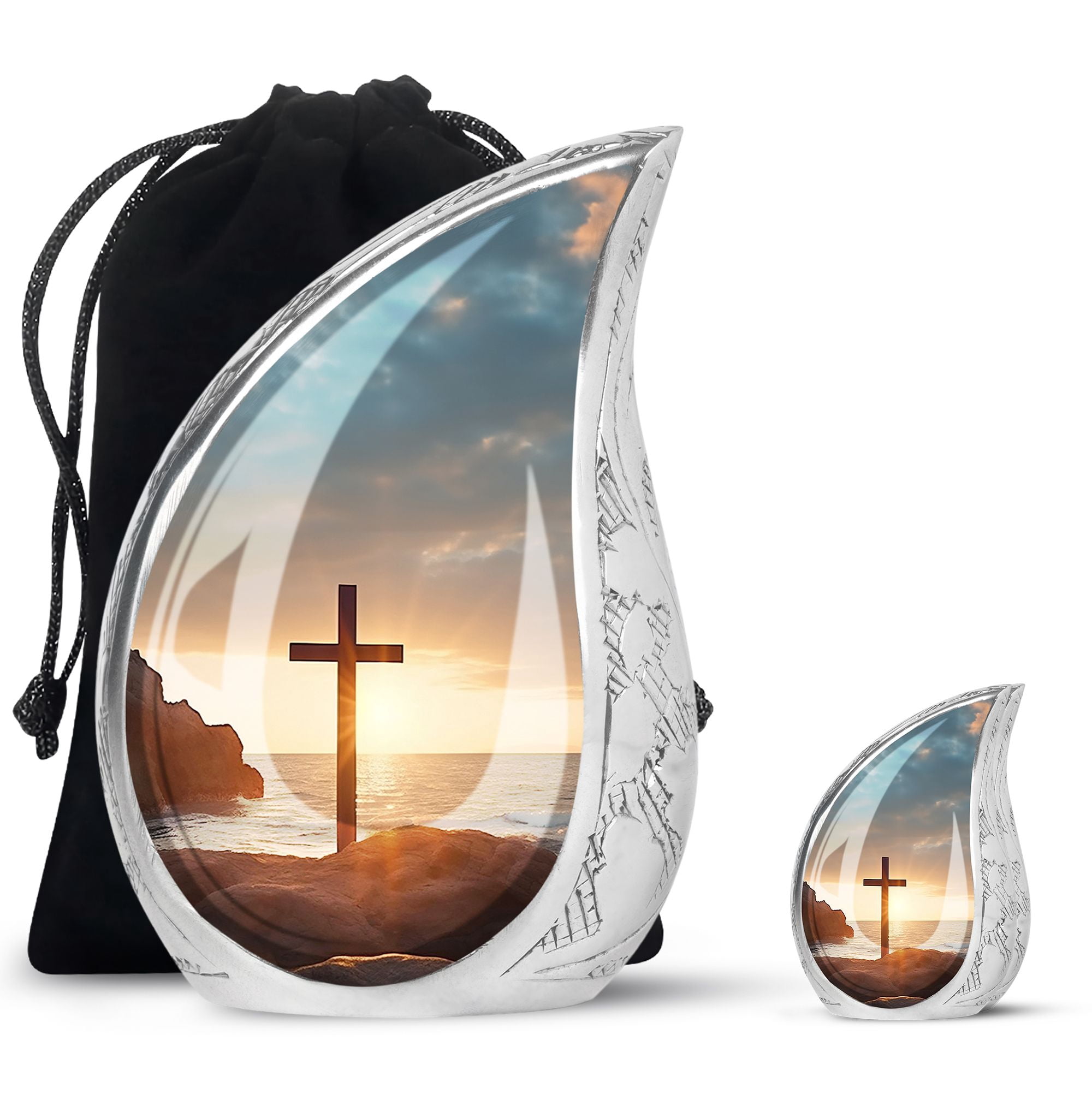 SUBSH Jesus Christ - Urns For Human Ashes - Small Ashes Keepsake ...