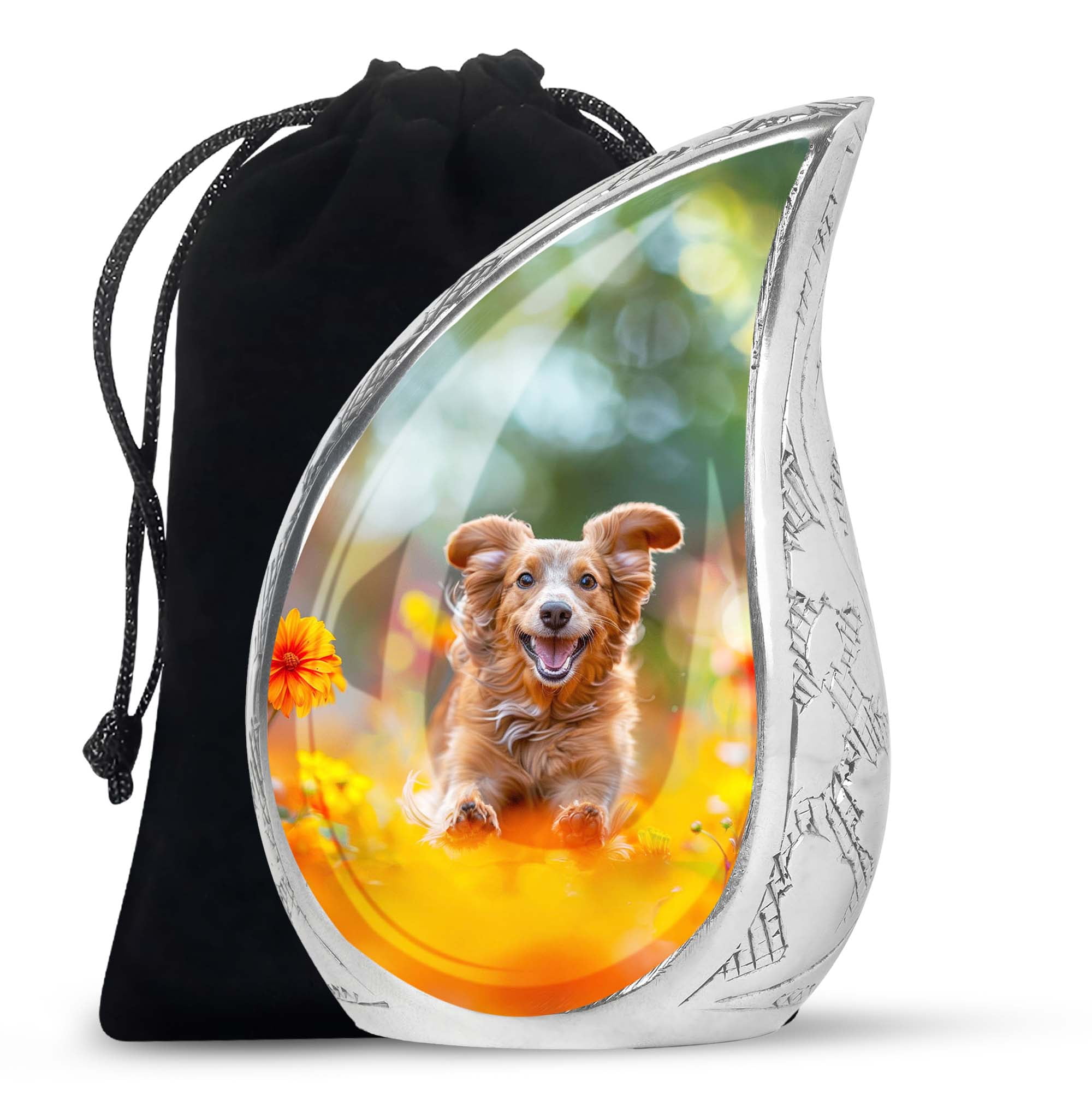 SUBSH Joyful Floral Frolic - Human Ash Urns - Adult Burial Urns - Large ...