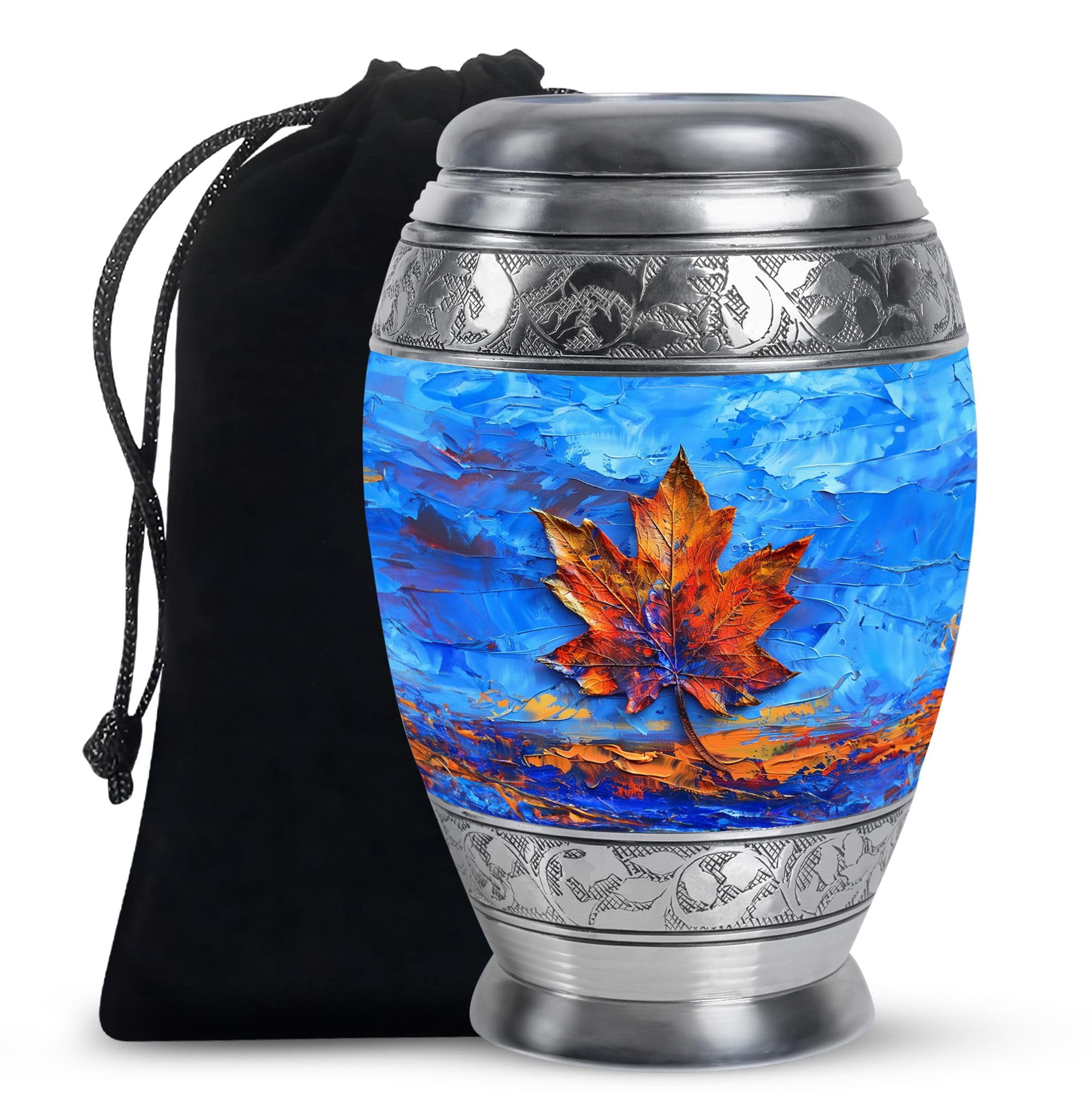 SUBSH Mapple Leaf Urn - Cremation Urns for Men - Adult Urns for Men - Cremation Urn Human Ashes ...