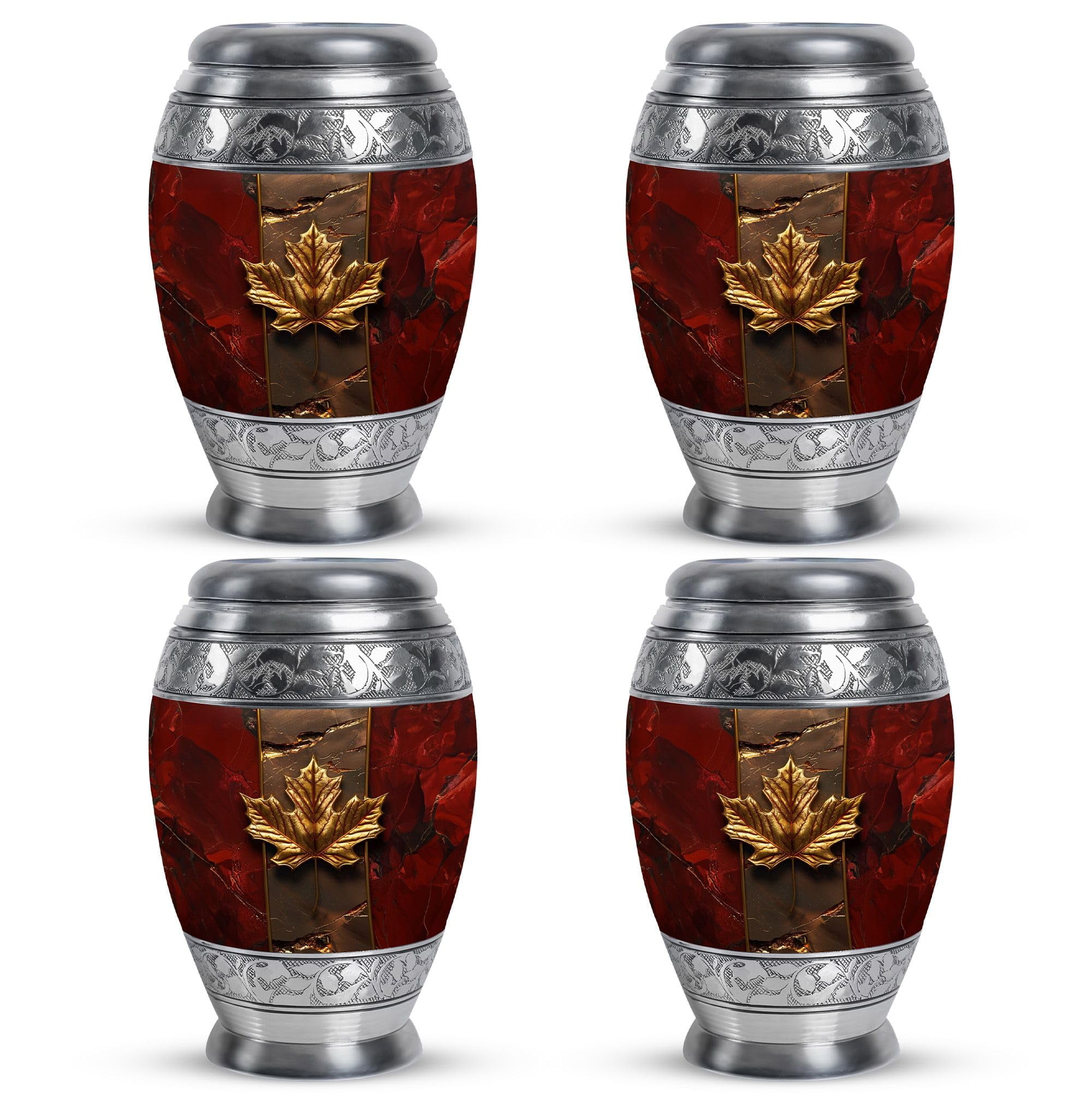 SUBSH Mapple Leaf Urn - Mini Urns for Human Ashes - Funeral Cremation Urns for Ashes - Burial ...