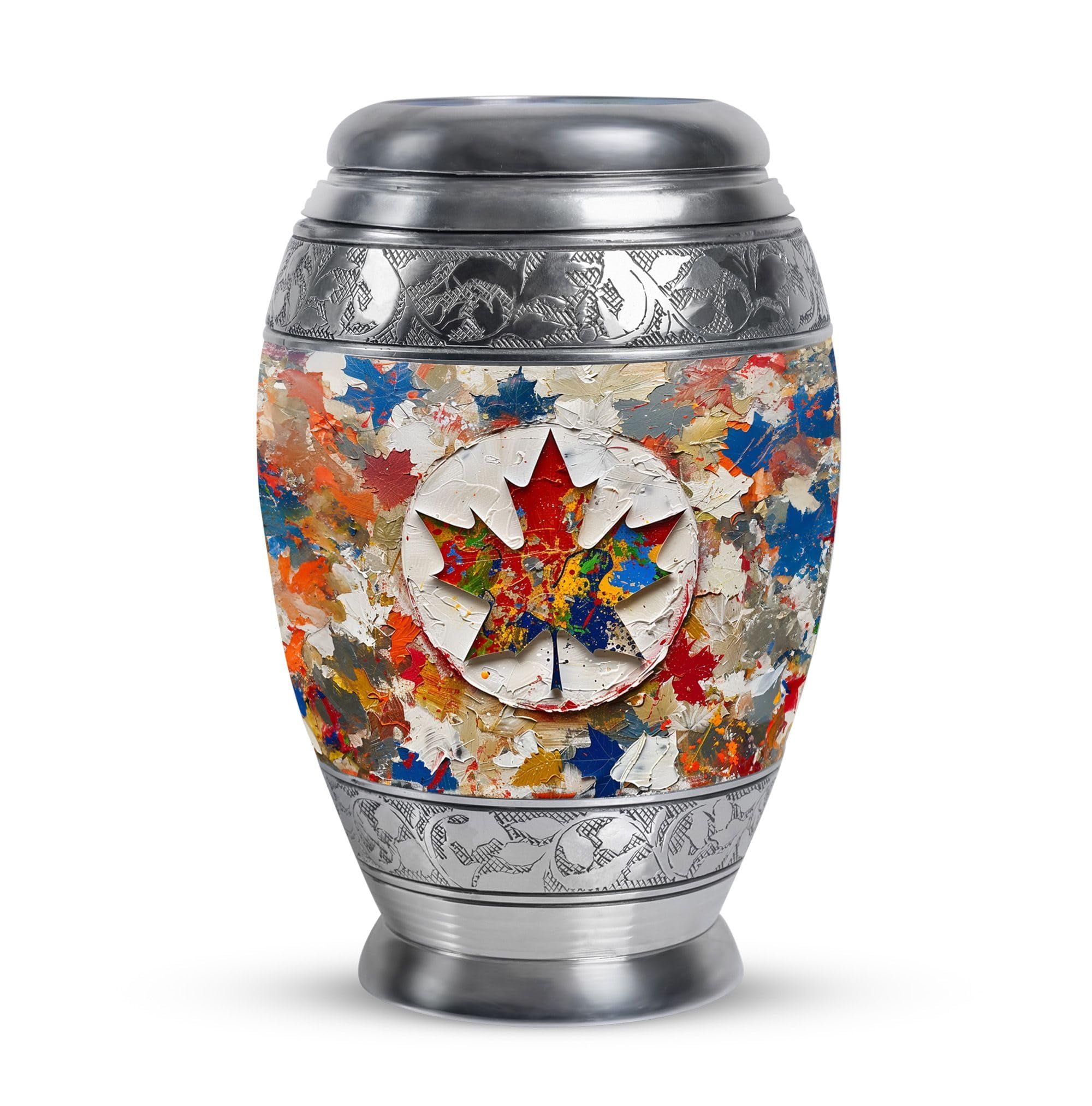 SUBSH Mapple Leaf Urn - Small Urns for Human Ashes - Burial Urns for Cremated Remains - Urns for ...