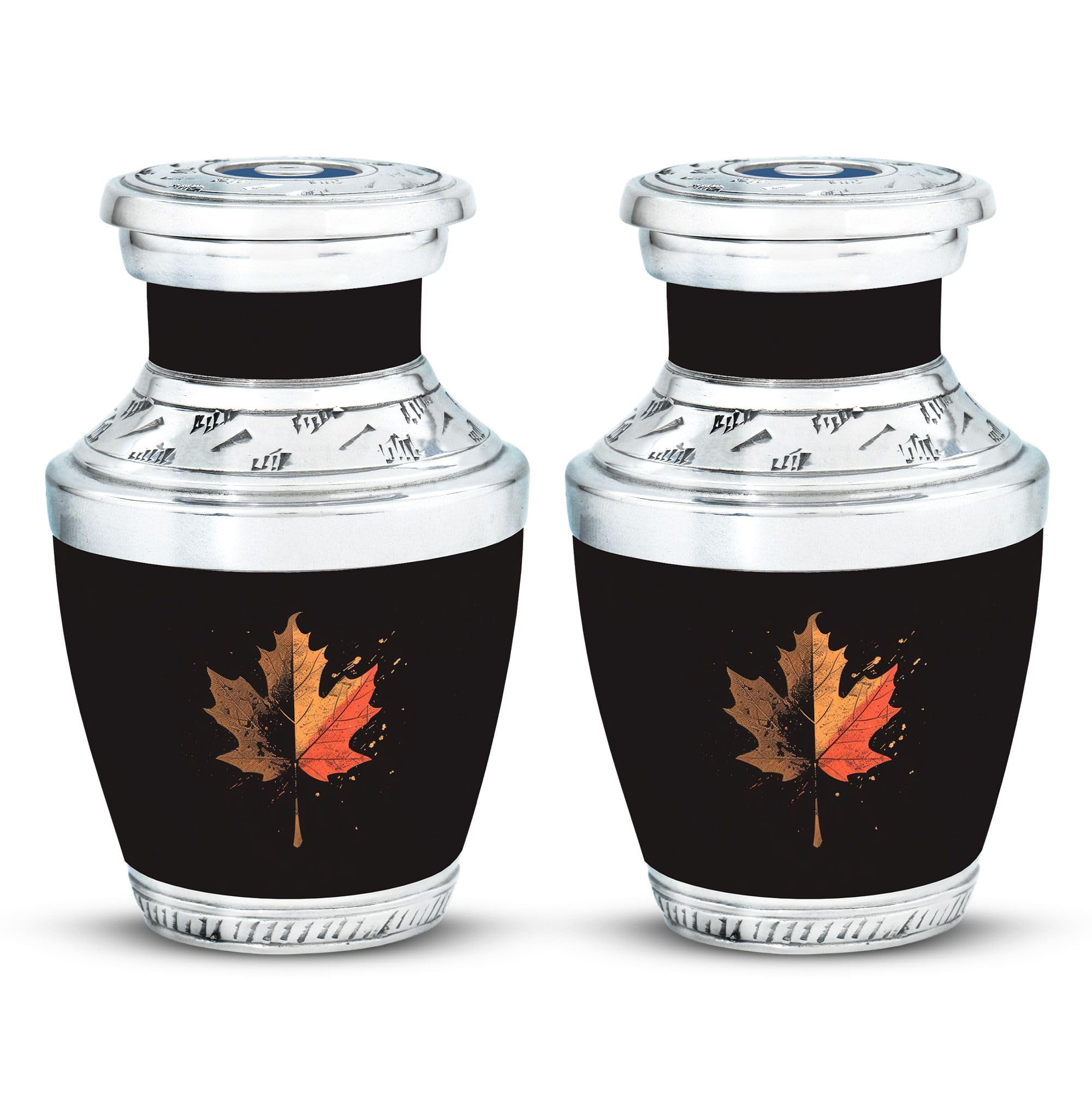 SUBSH Mapple Leaf Urn - Small Urns for Human Ashes Keepsake - Cremains ...