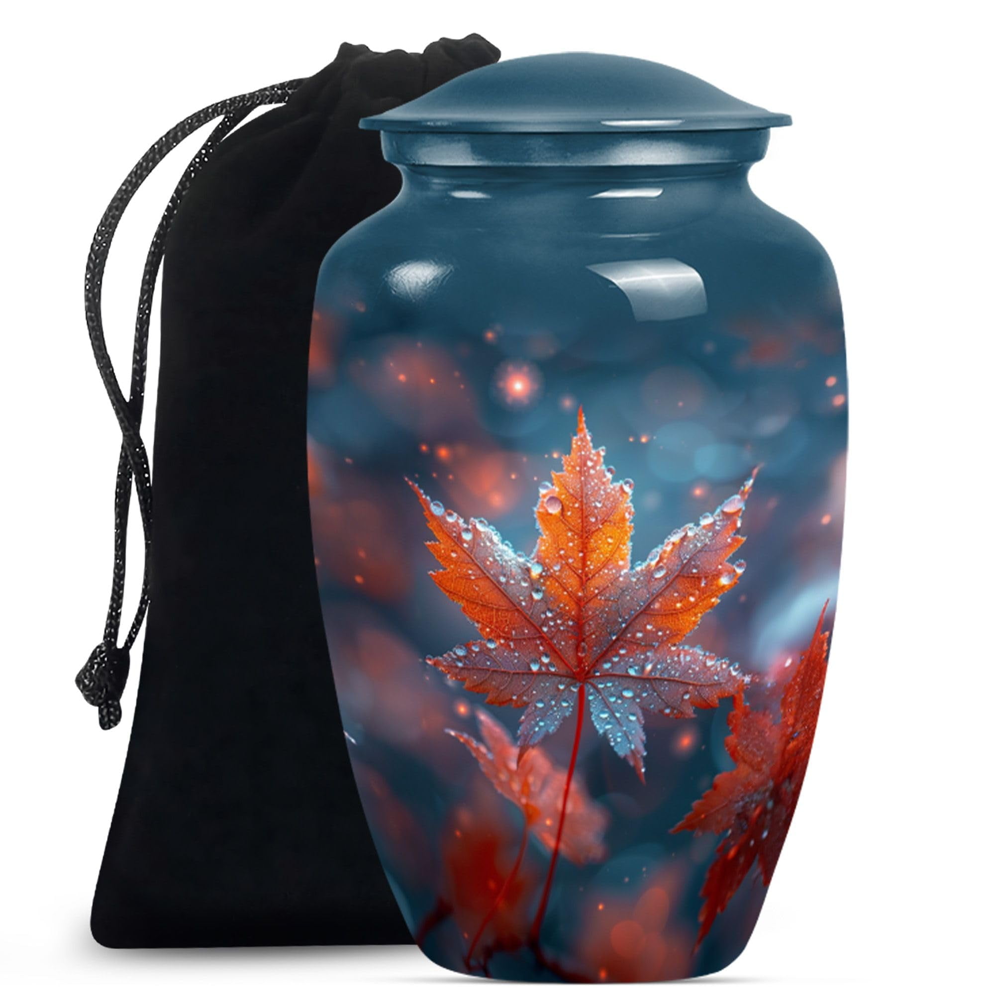 SUBSH Mapple Leaf Urn - Urns for Human Ashes - Burial Urns for Adult Human Ashes - Funeral Urn ...