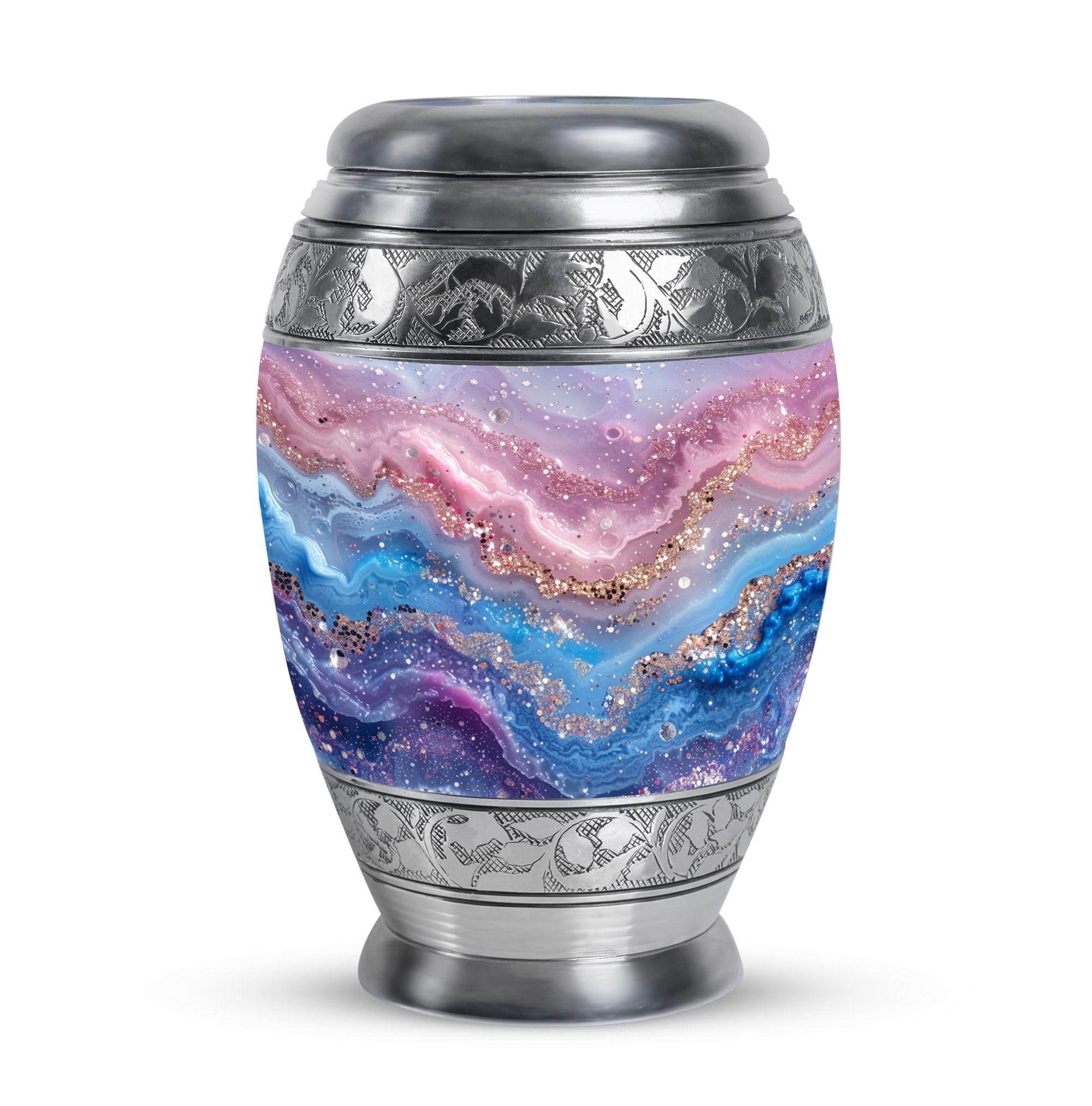 SUBSH Marble Design Metal Urn - Marble Urn for Human Ashes - Urns for ...