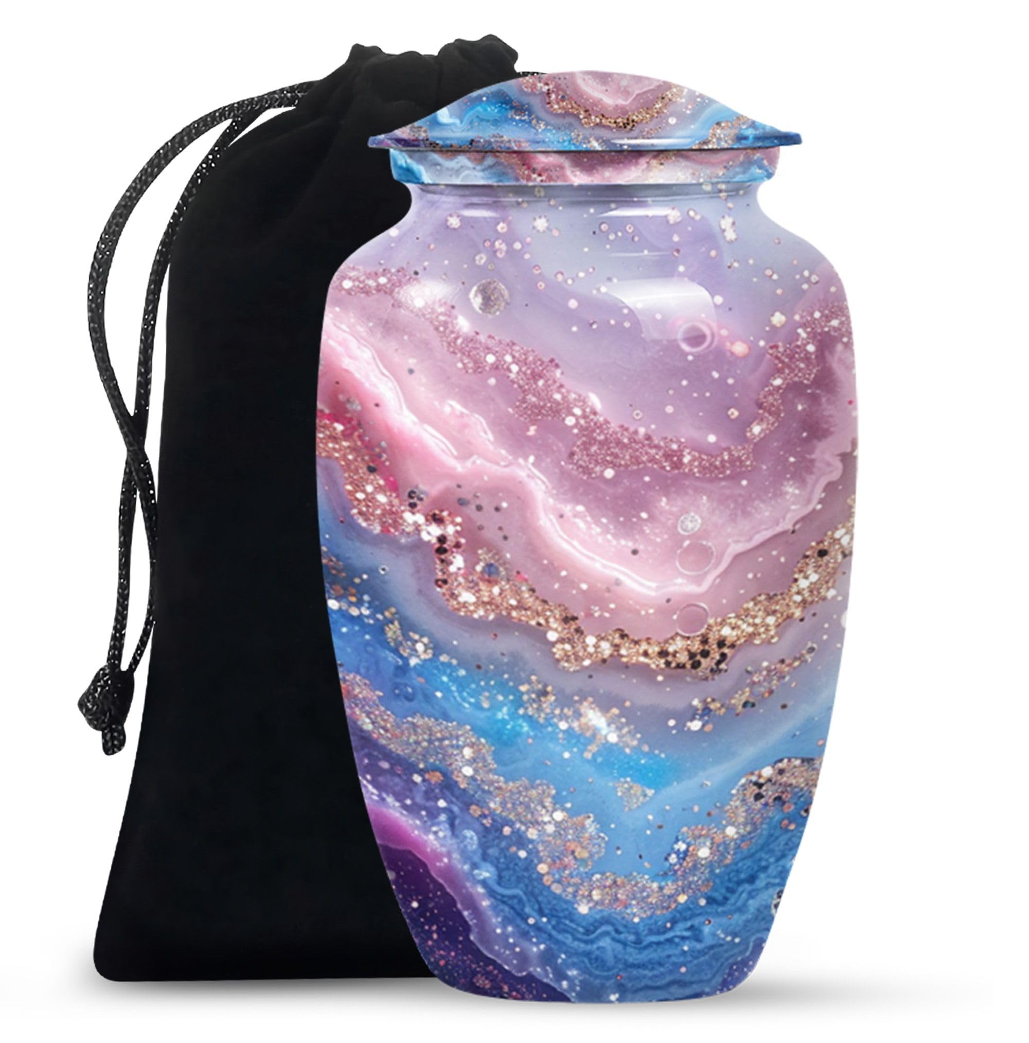SUBSH Marble Design Metal Urn - Urn for Ashes for Women - Urns for ...