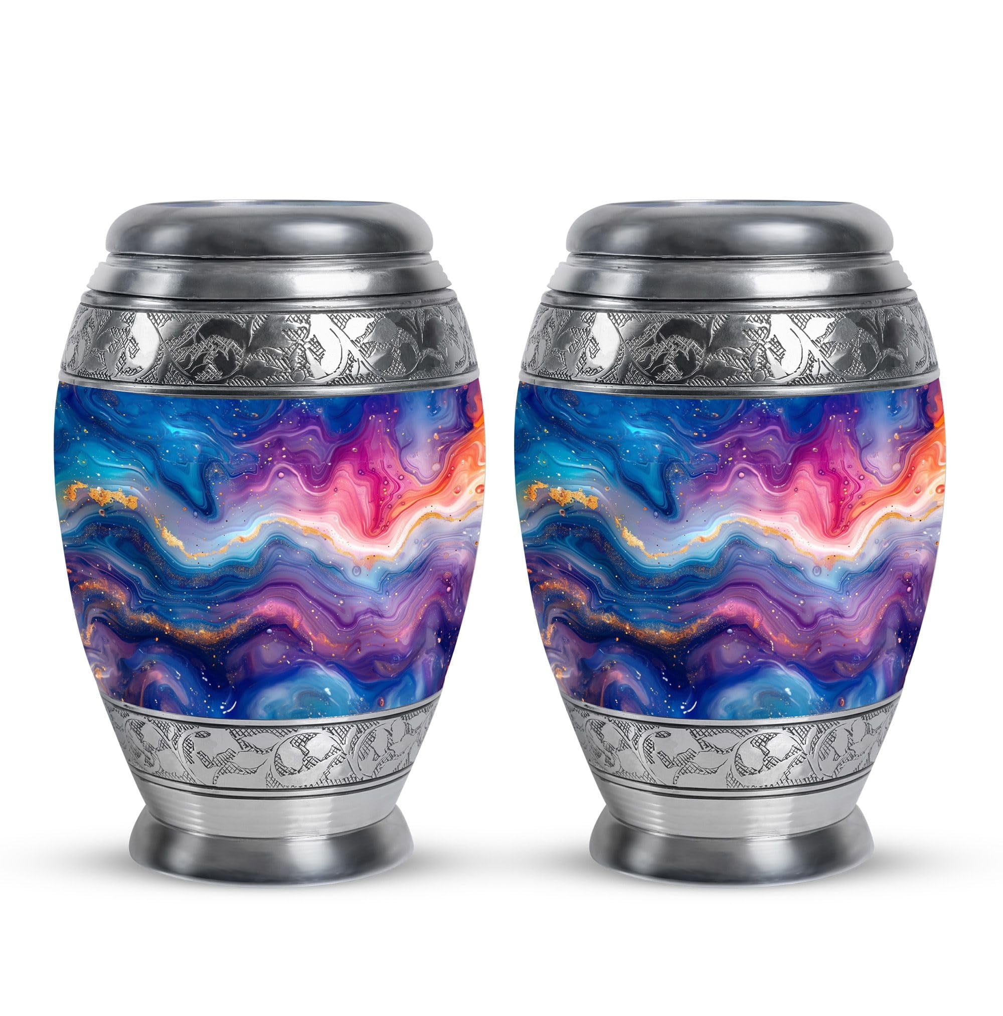 SUBSH Mini Urn Marble Design Metal Urn - Marble Urn Adult - Medium Urns ...