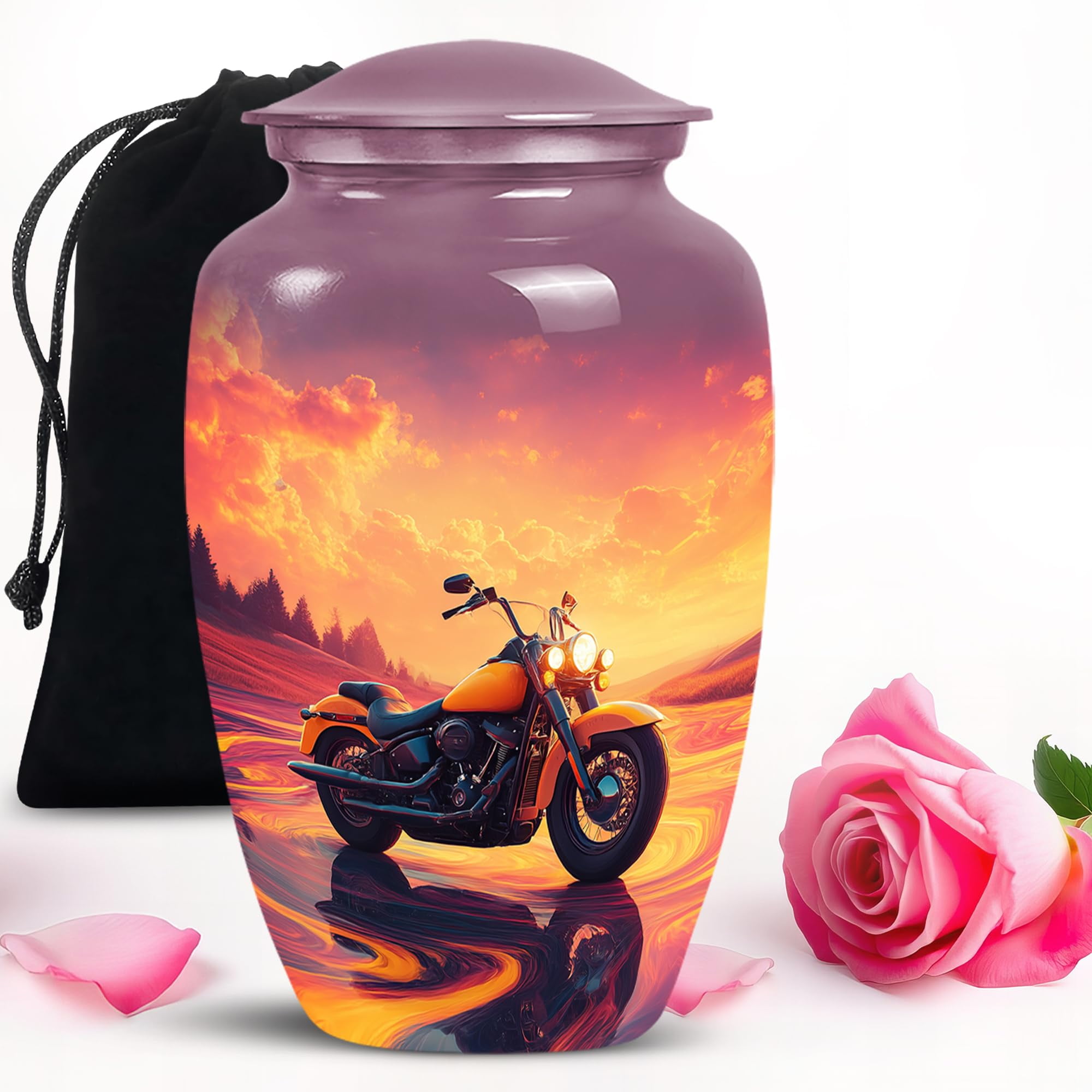 SUBSH Motorcycle Urn - Urn for Dad - Small Memorial - Funeral Urns ...
