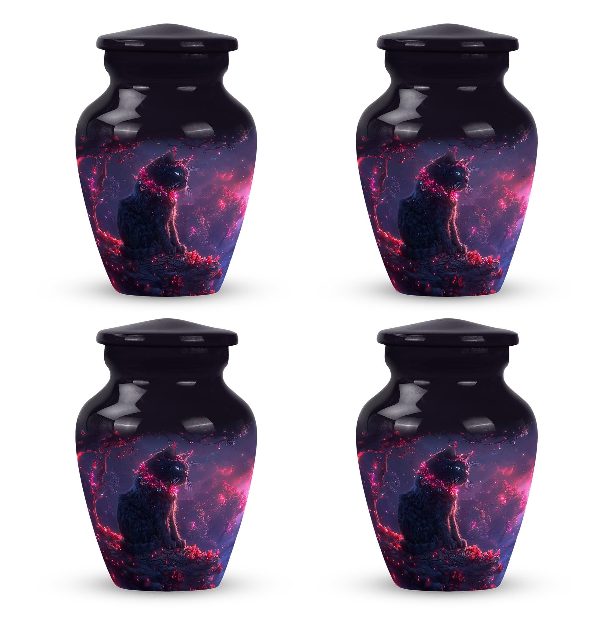 SUBSH Mystic Pet Urn Cat Urns for Ashes - Miniature Urns for Human ...