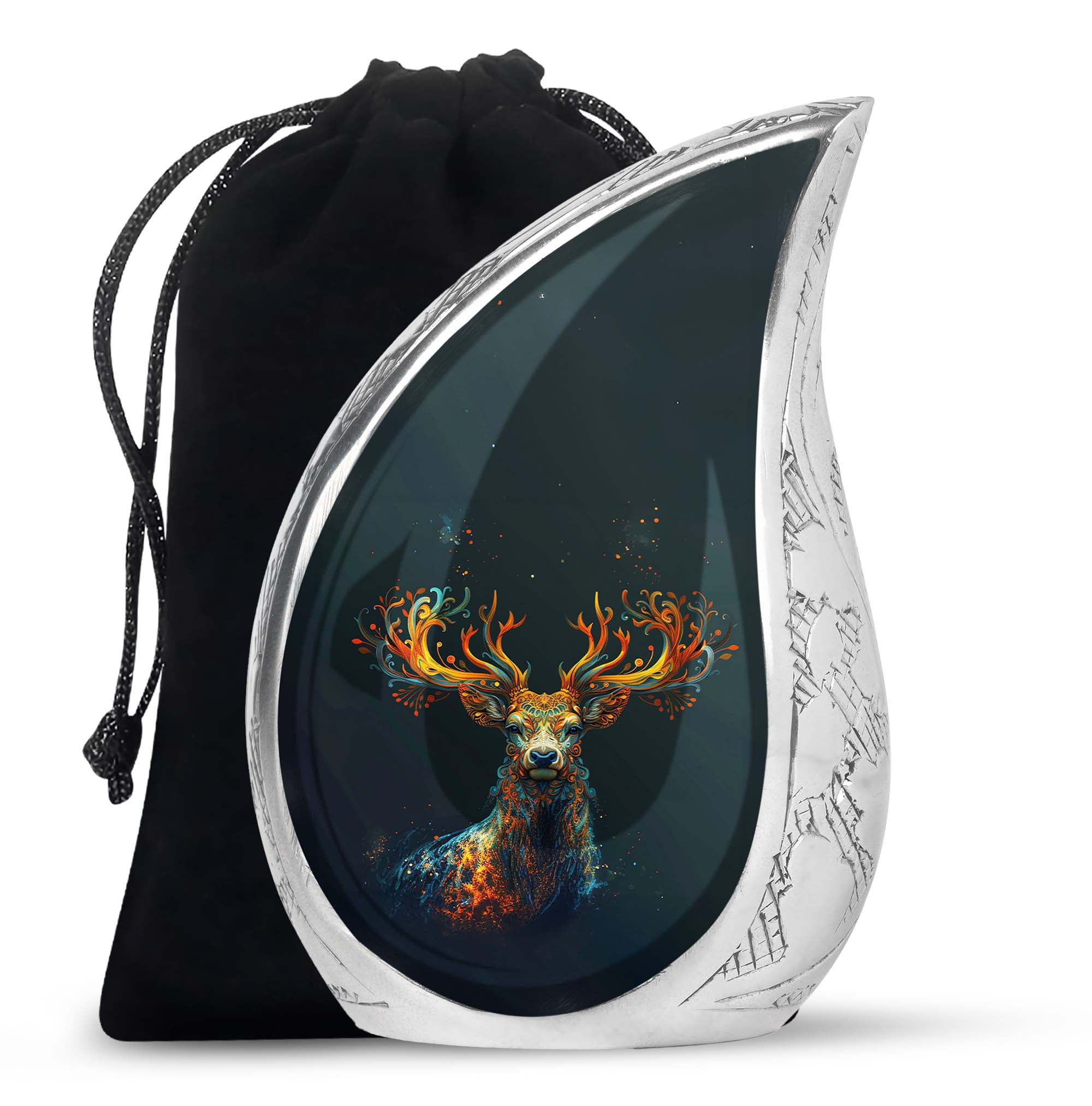 SUBSH Mystical Flame Stag - Adult Urns For Human Ashes Men - Urns For ...